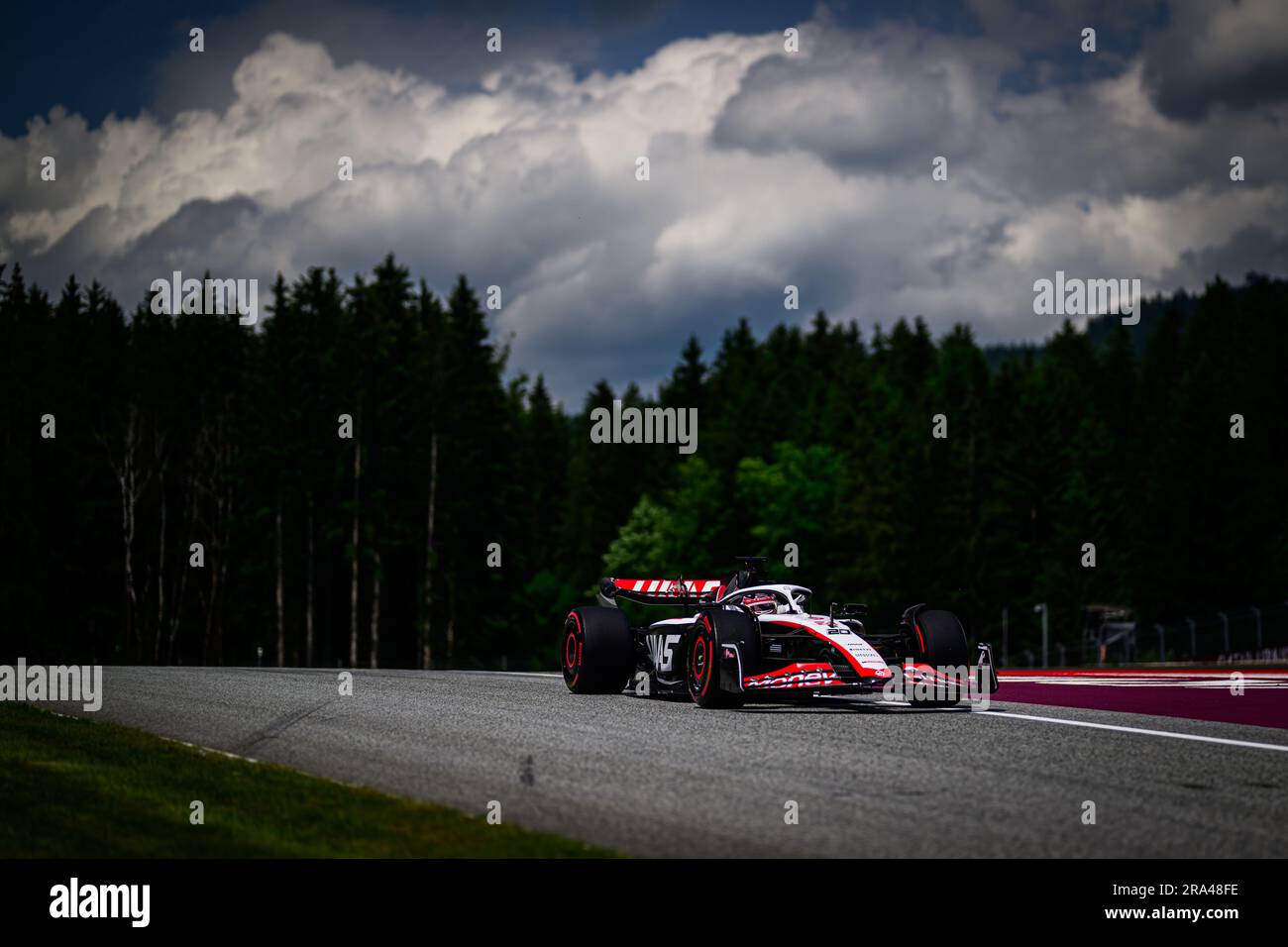 MoneyGram Haas F1 Team’s Danish driver Kevin Magnussen competes during ...