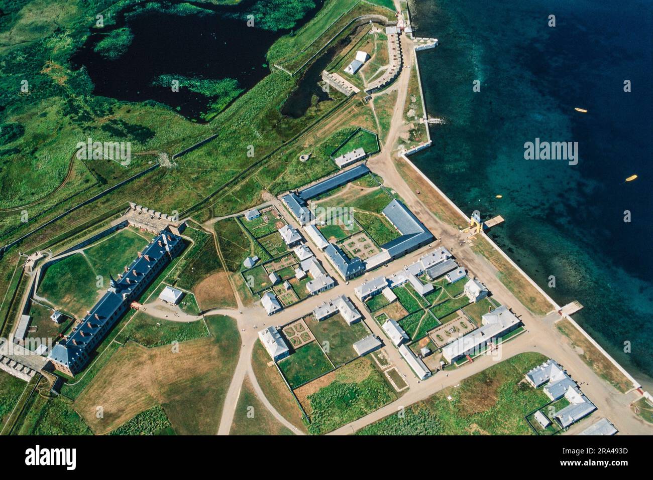 Aerial image of Fortress of Louisbourg , Louisbourg, Nova Scotia ...
