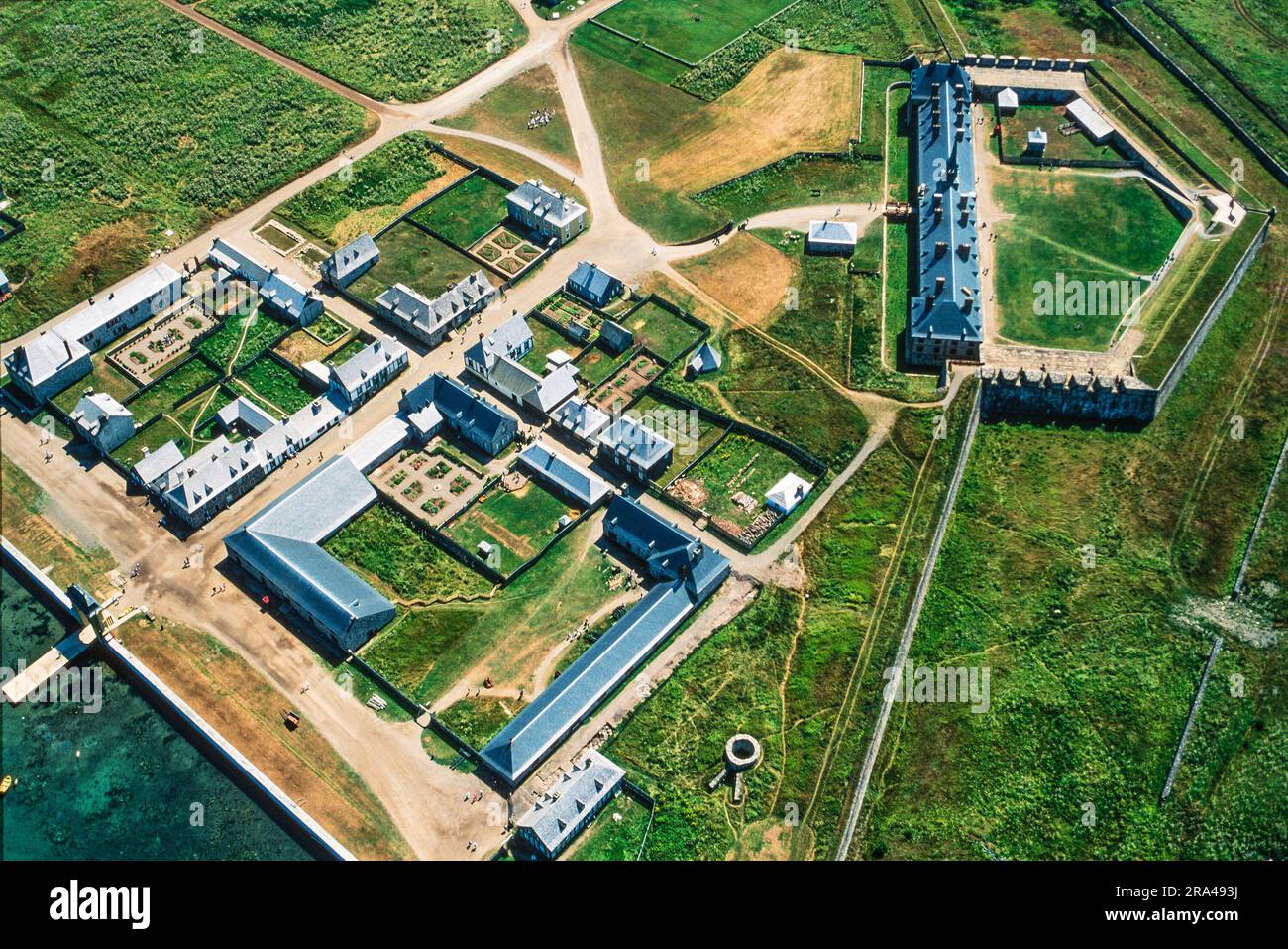 Aerial image of Fortress of Louisbourg , Louisbourg, Nova Scotia ...
