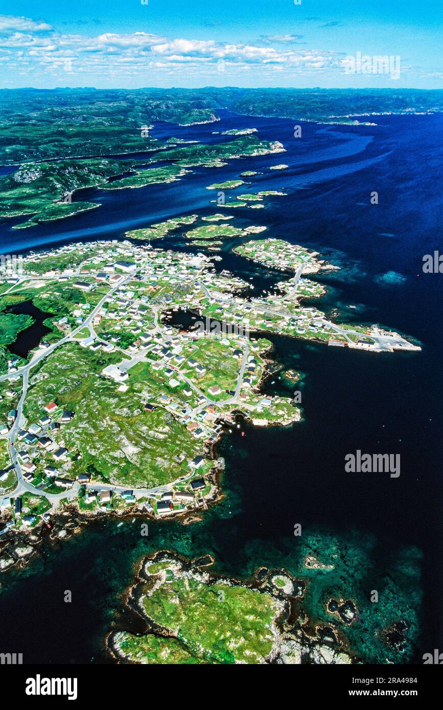 Aerial image of Burgeo, Newfoundland, Canada Stock Photo - Alamy