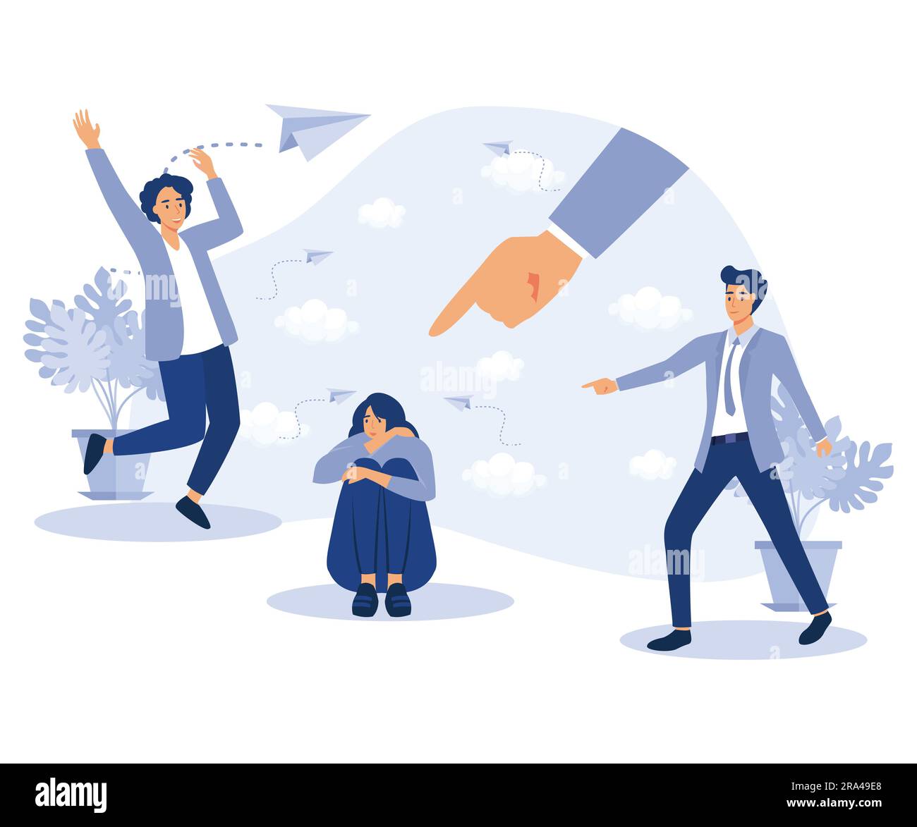 Unlawful behavior concept, violence at school, teenage crime, vandalism act, social relations ...