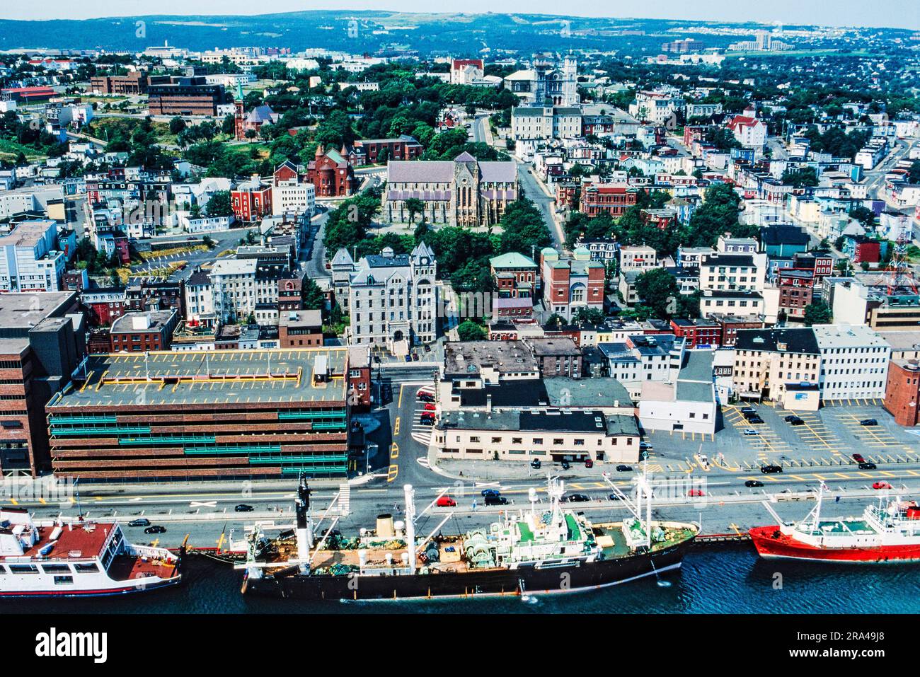 Aerial image of St. John's, Newfoundland, Canada Stock Photo - Alamy