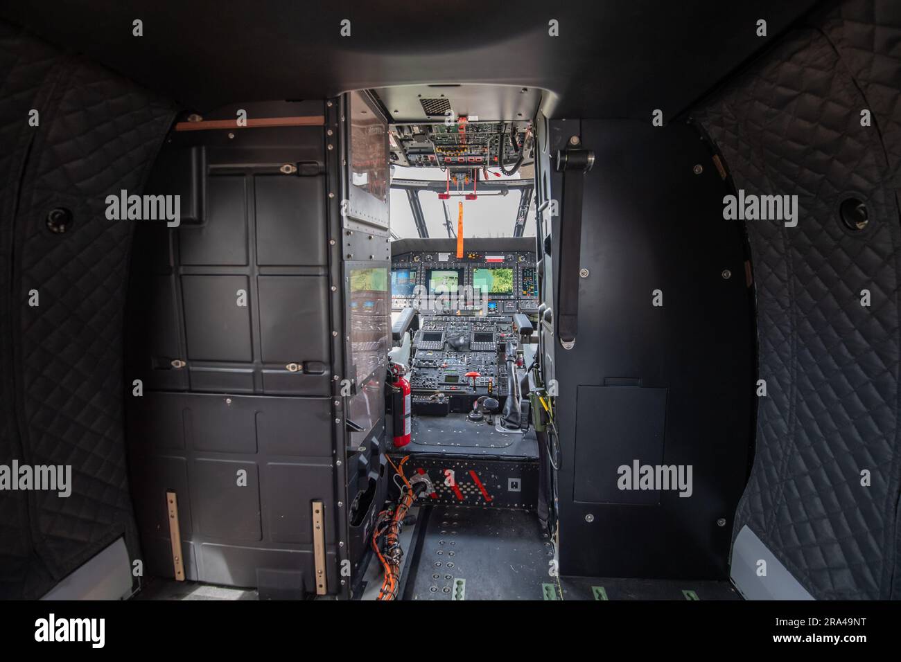 Marignane, France. 30th June, 2023. The cockpit of the Airbus H225 ...