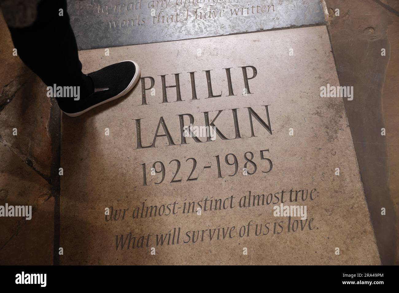 Poets' Corner in the south transept of Westminster Abbey, where many ...