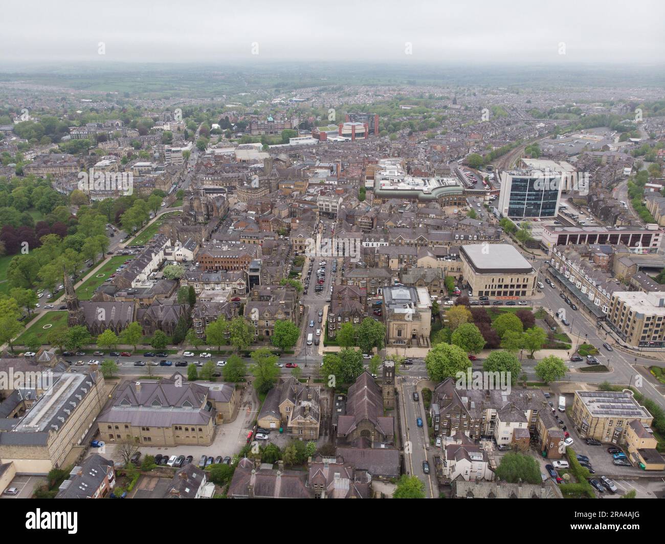 Aerial view harrogate hi-res stock photography and images - Alamy
