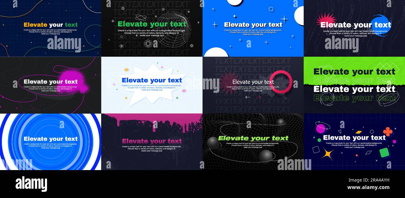 Big set of different posters Stock Vector Image & Art - Alamy