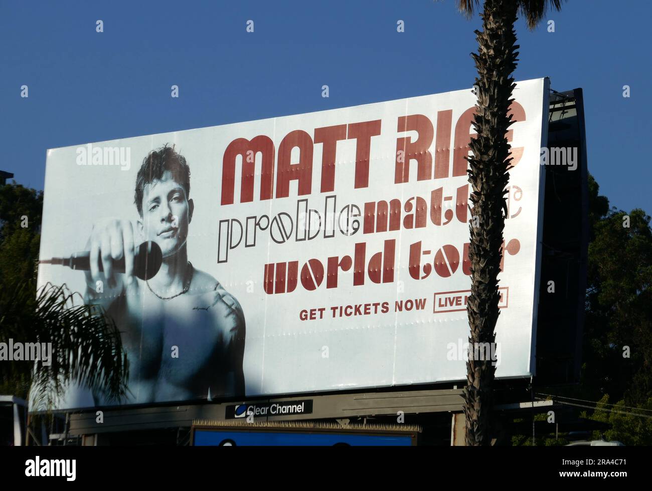 Los Angeles, California, USA 29th June 2023 Comedian Matt Rife Problemattic Tour Bllboard on ...