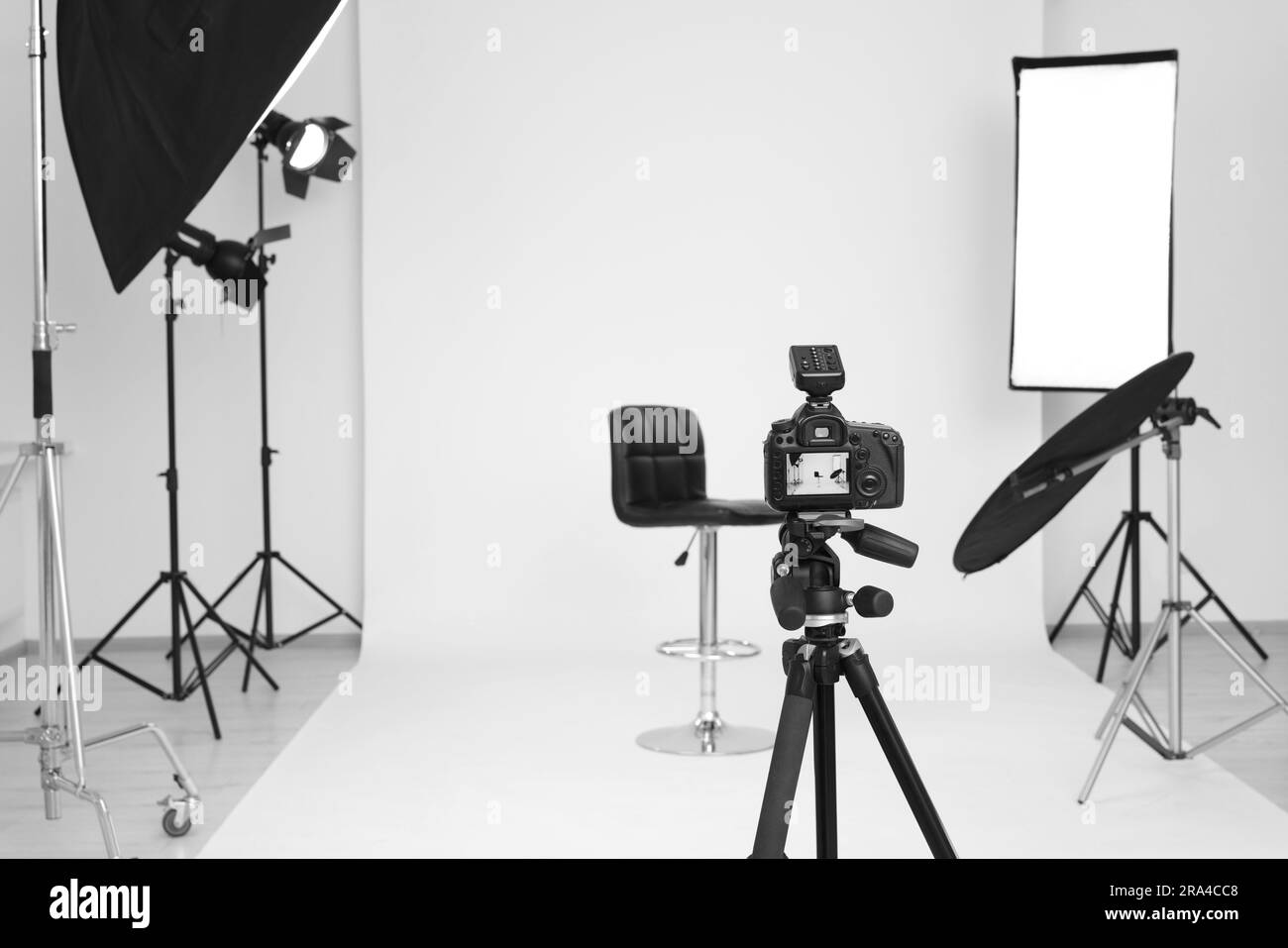 Tripod stool Black and White Stock Photos & Images - Alamy