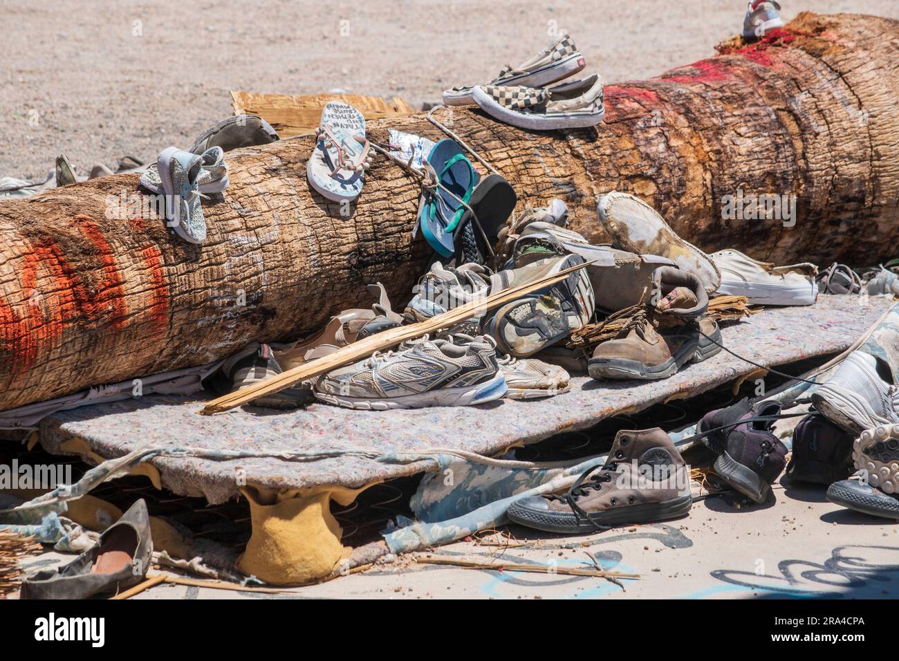 The Rice Shoe Tree is a roadside attraction off State Route 62 in ...