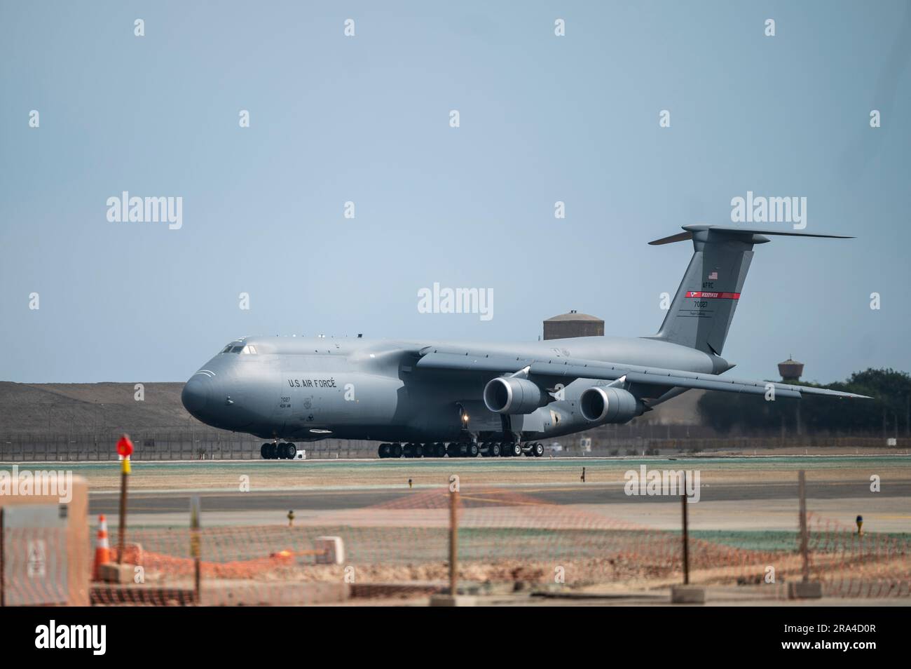 A U.S. Air Force C-5M Super Galaxy cargo aircraft, assigned to the ...