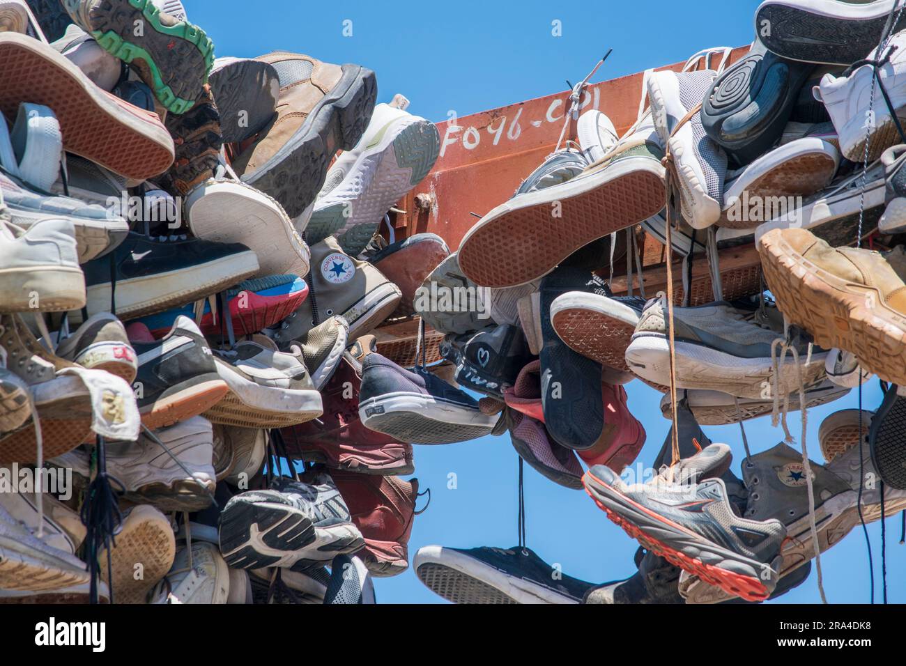 The Rice Shoe Tree is a roadside attraction off State Route 62 in ...