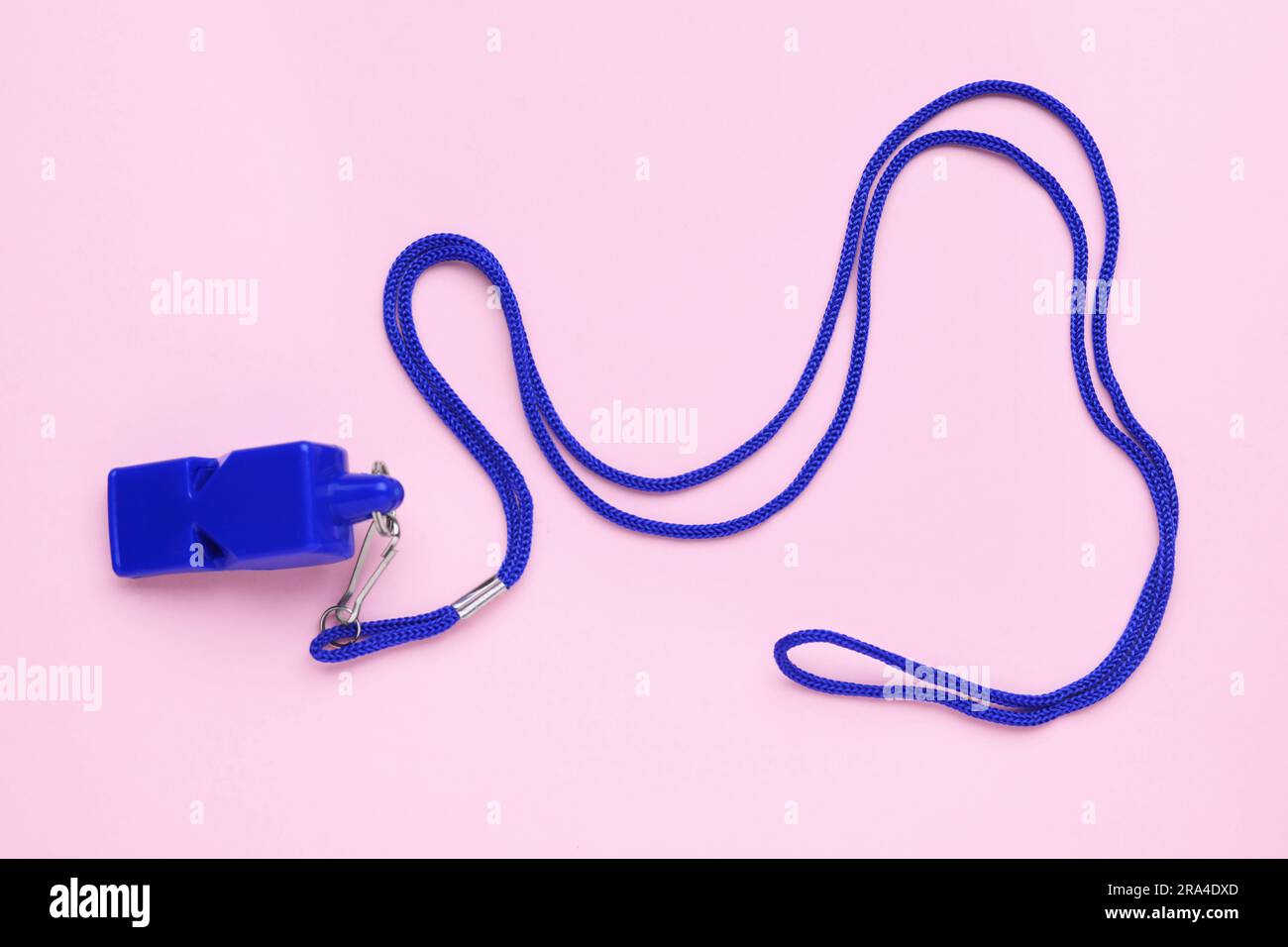 Pink whistle referee hi-res stock photography and images - Alamy