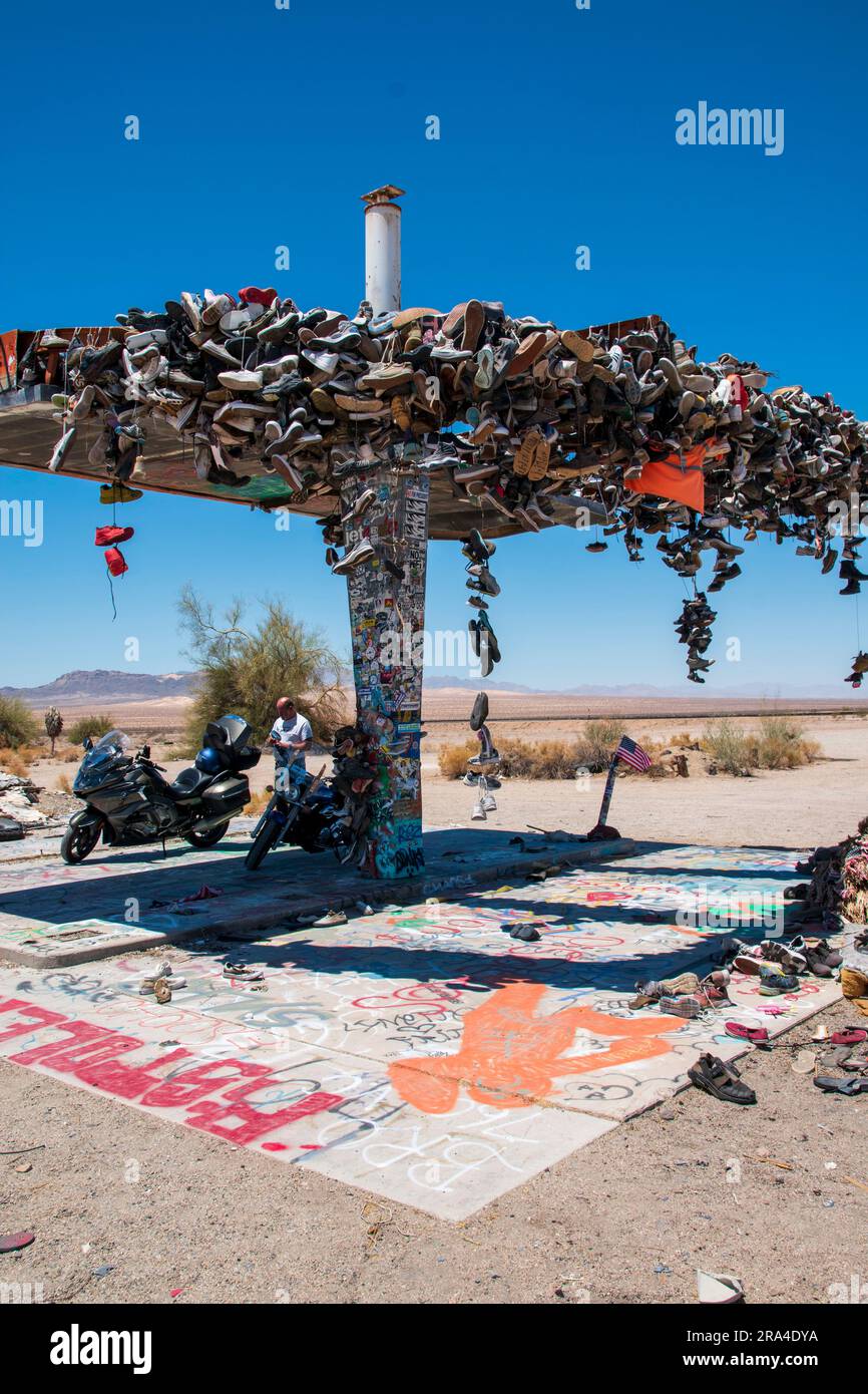 The Rice Shoe Tree is a roadside attraction off State Route 62 in ...