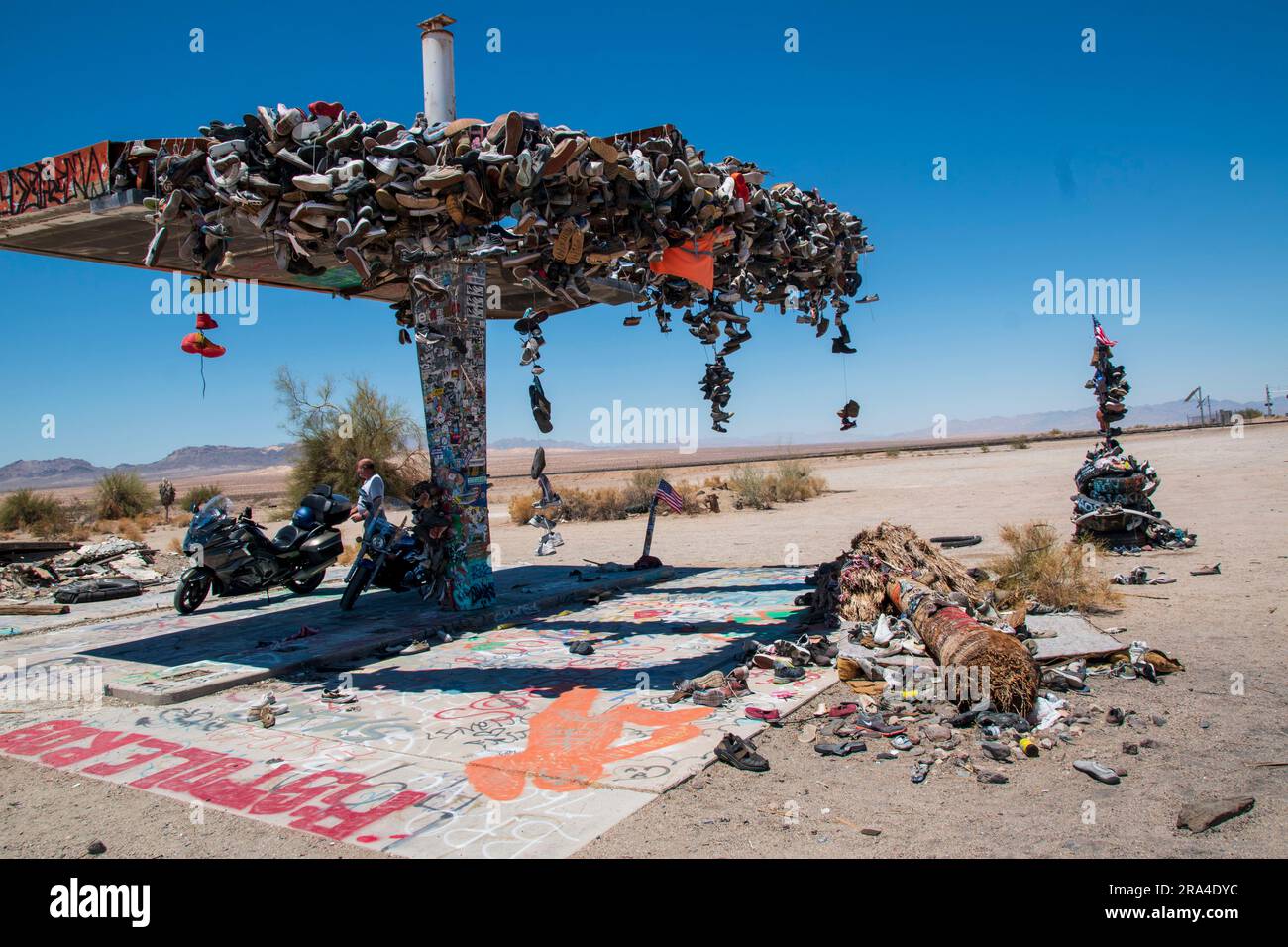 The Rice Shoe Tree is a roadside attraction off State Route 62 in ...