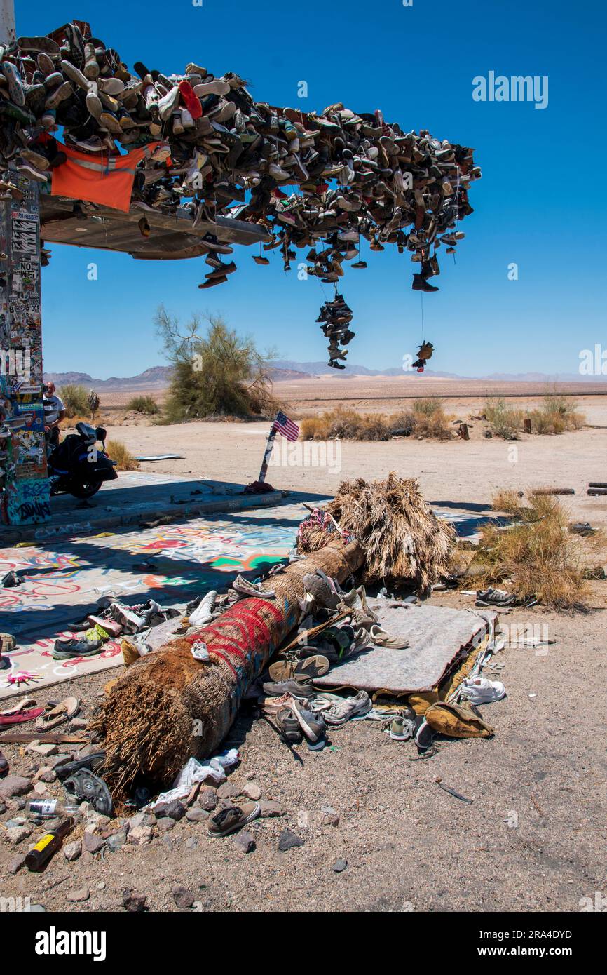 The Rice Shoe Tree is a roadside attraction off State Route 62 in ...