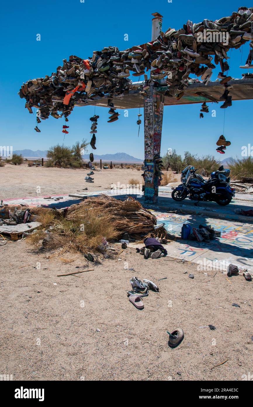 The Rice Shoe Tree is a roadside attraction off State Route 62 in ...