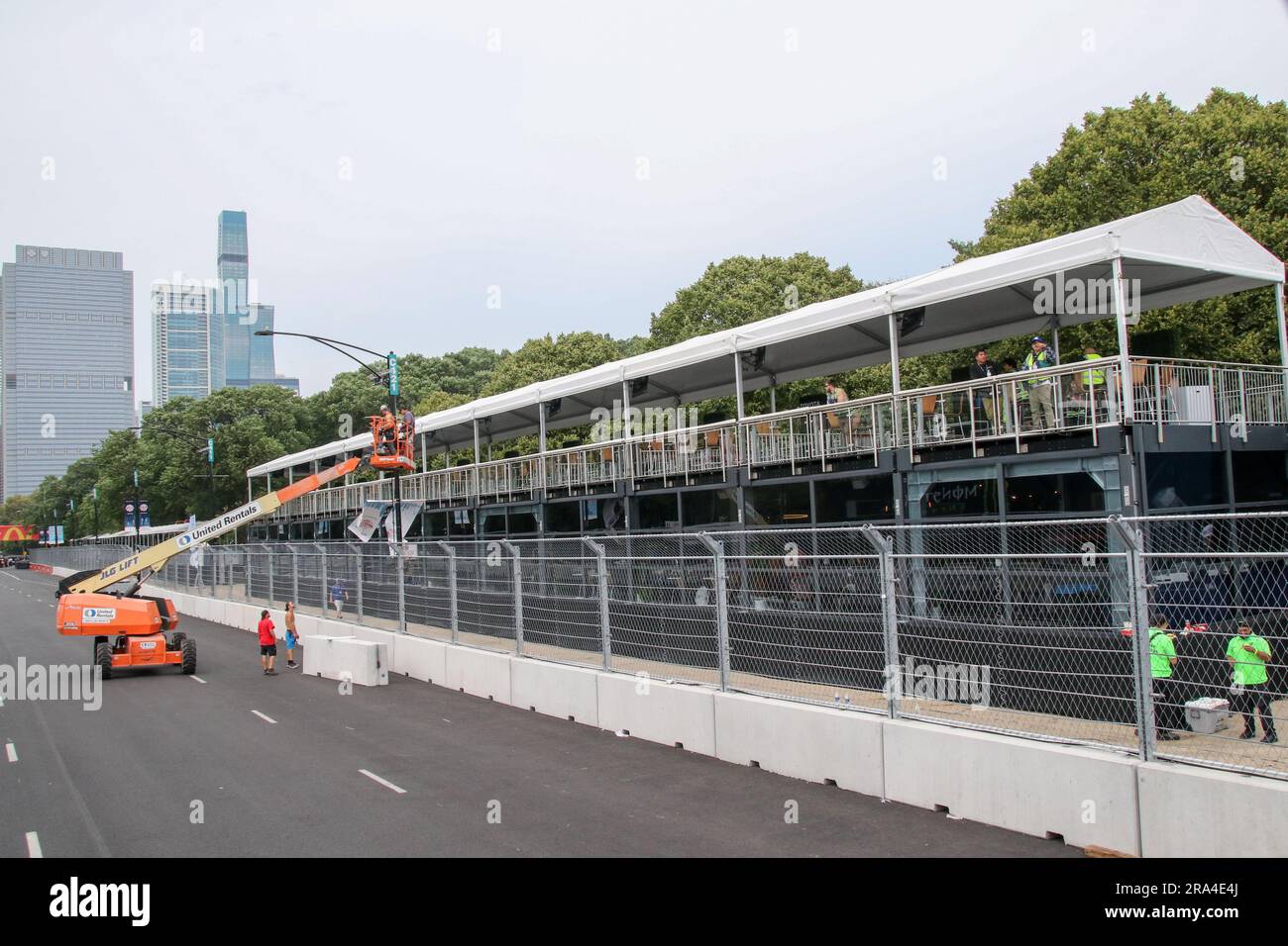 A section of the race course can be seen from the Big Bus Tour of the ...
