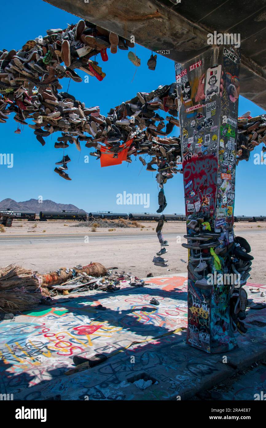 The Rice Shoe Tree is a roadside attraction off State Route 62 in ...