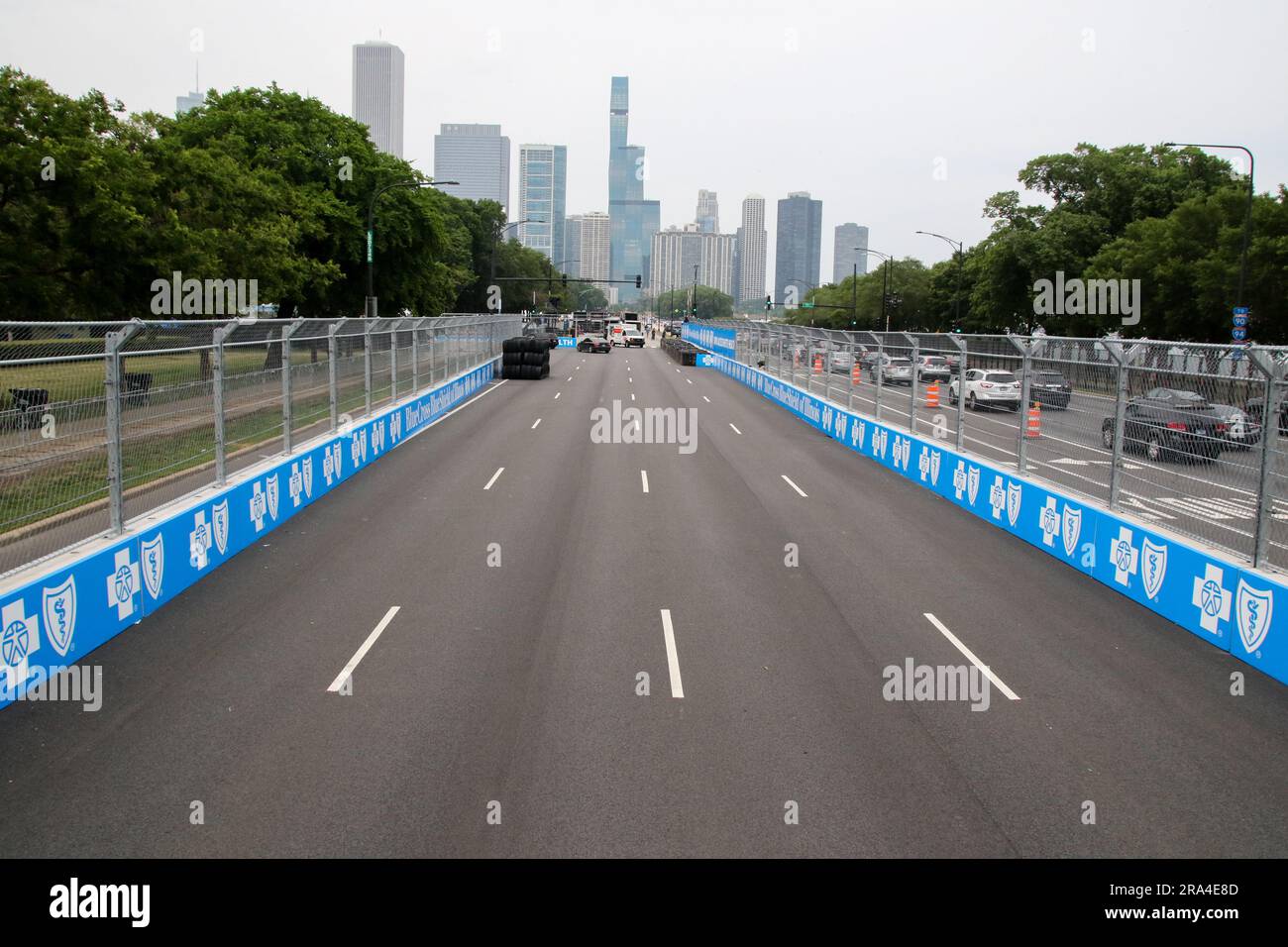A section of the race course can be seen from the Big Bus Tour of the ...