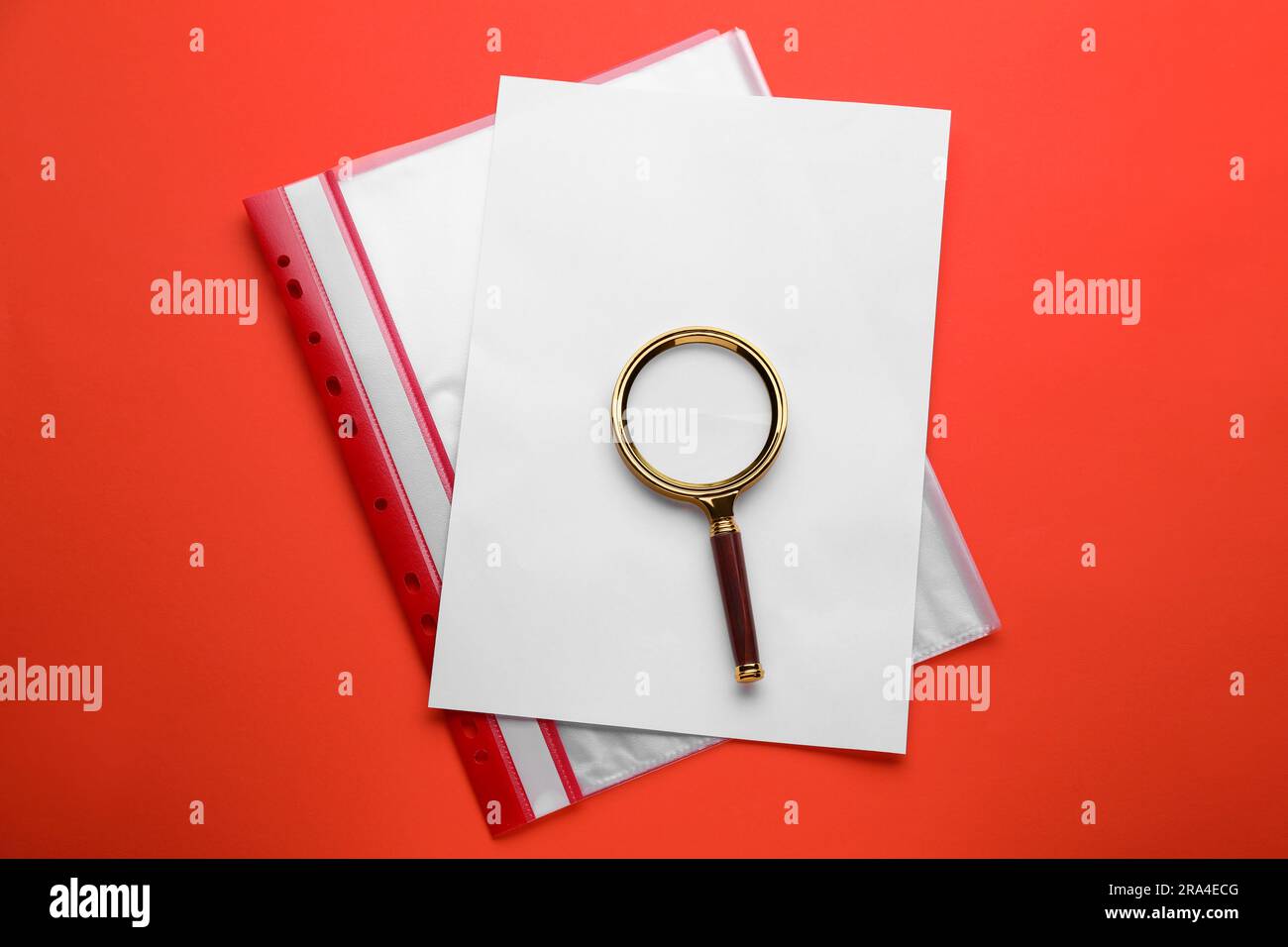Document magnifying glass flat design hi-res stock photography and ...