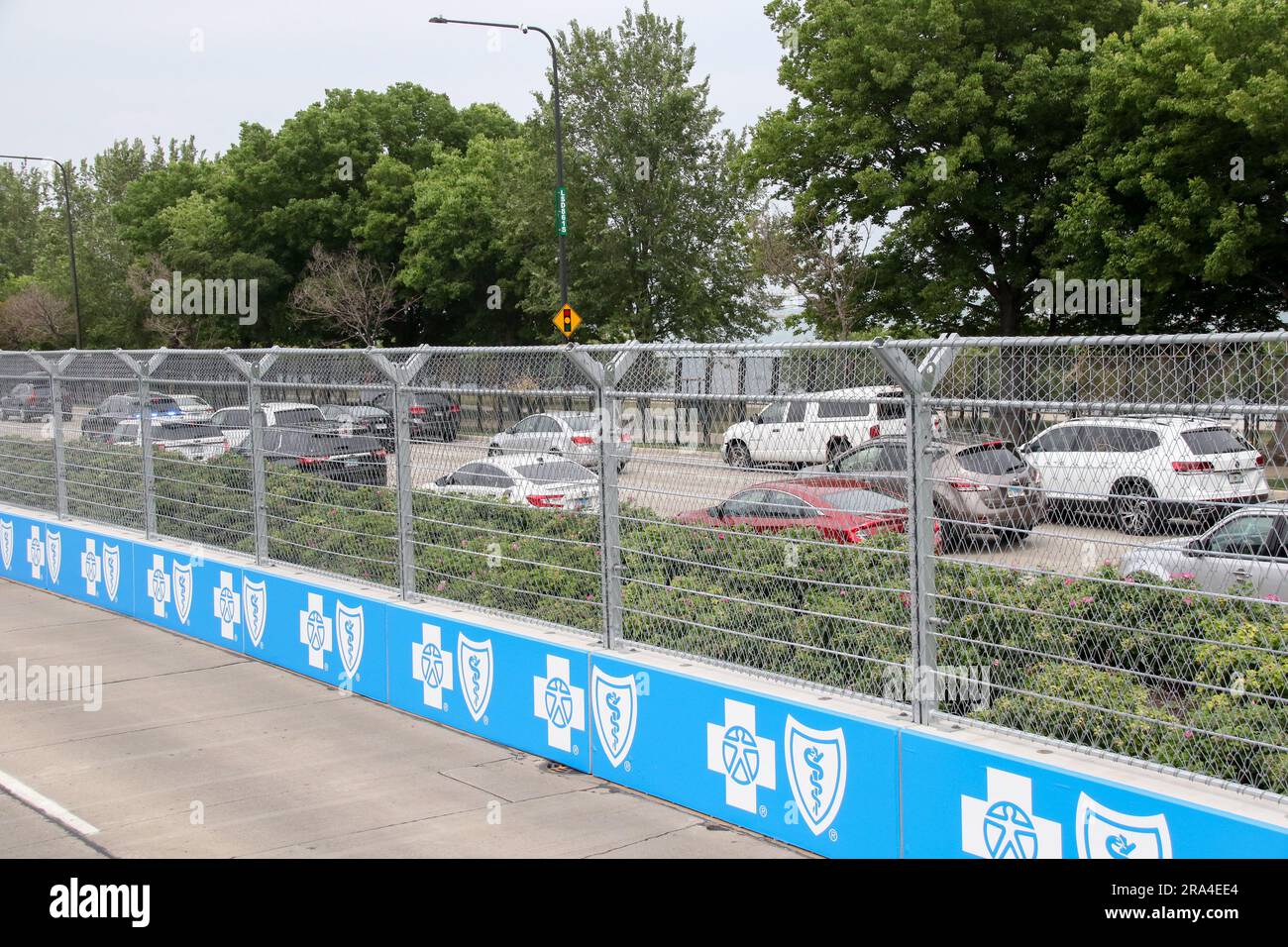 A section of the race course can be seen from the Big Bus Tour of the ...
