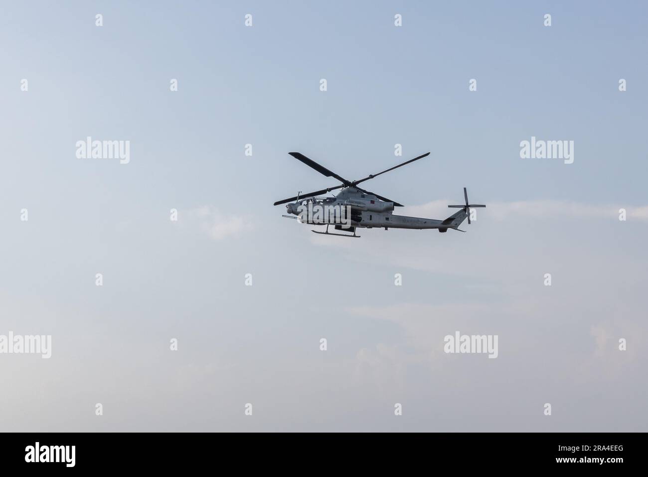 A U.S. Marine Corps AH-1Z Viper conducts close air support during ...