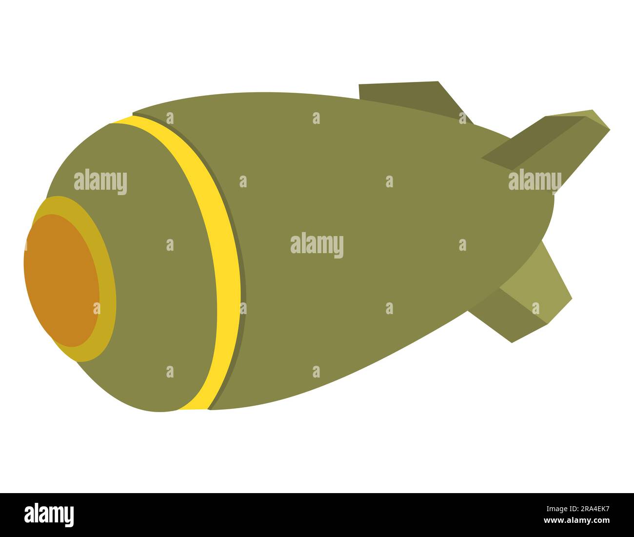 Illustration of atomic weapon on white background Stock Photo - Alamy