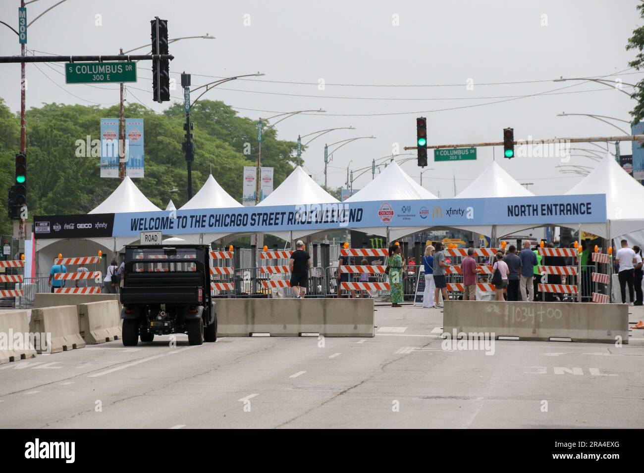 The North Entrance to the NASCAR Chicago Street Race Weekend race ...