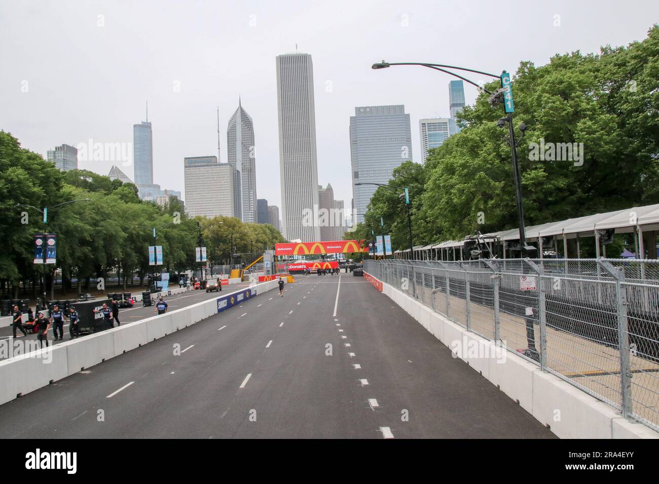 A section of the race course can be seen from the Big Bus Tour of the ...