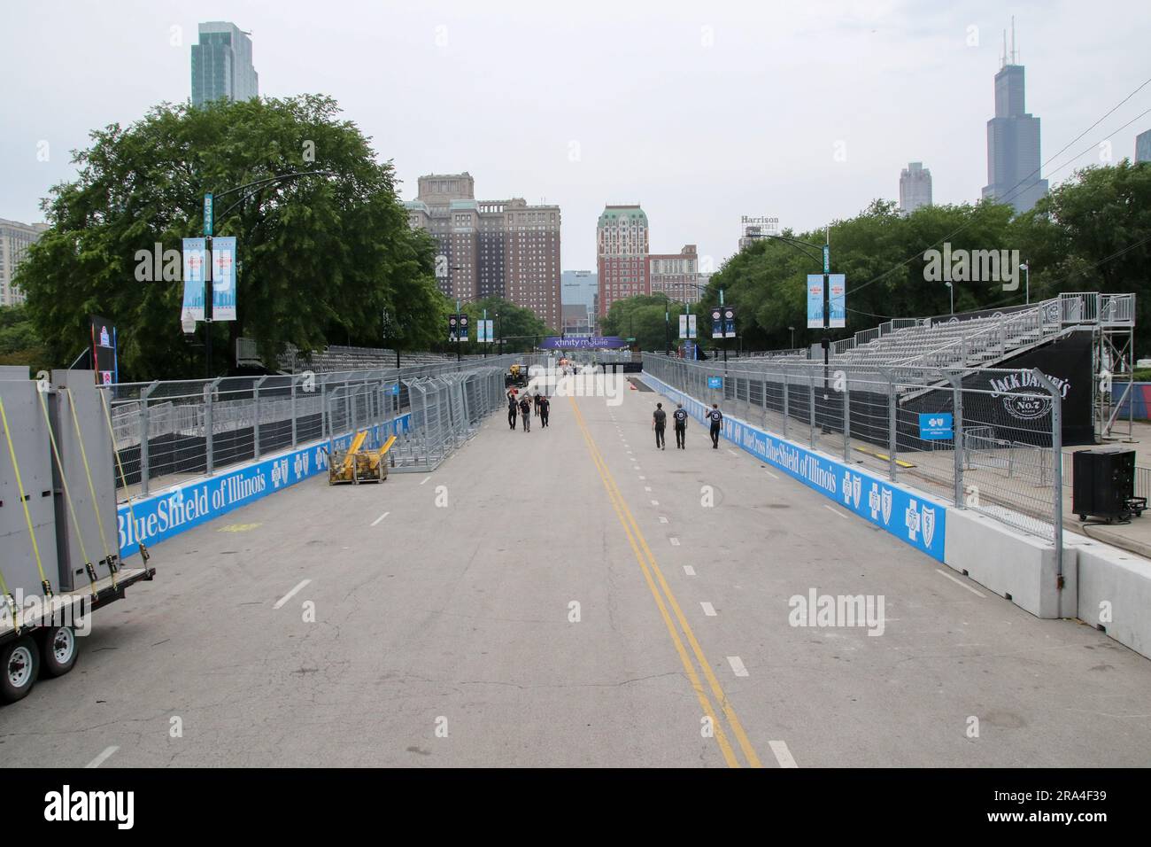 A section of the race course can be seen from the Big Bus Tour of the ...