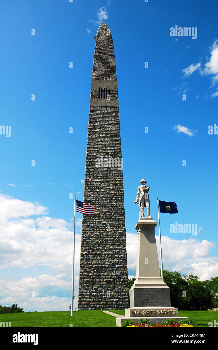 The Bennington Battle Monument Honors Those Who Fought in the Battle of ...