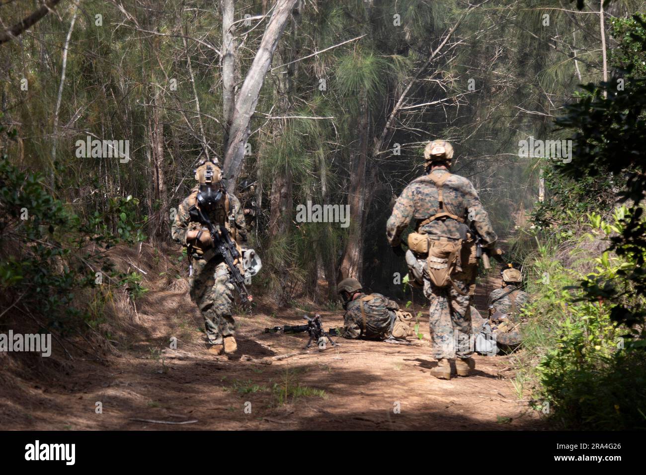 U.S. Marines with Advanced Infantry Training Battalion, School of ...