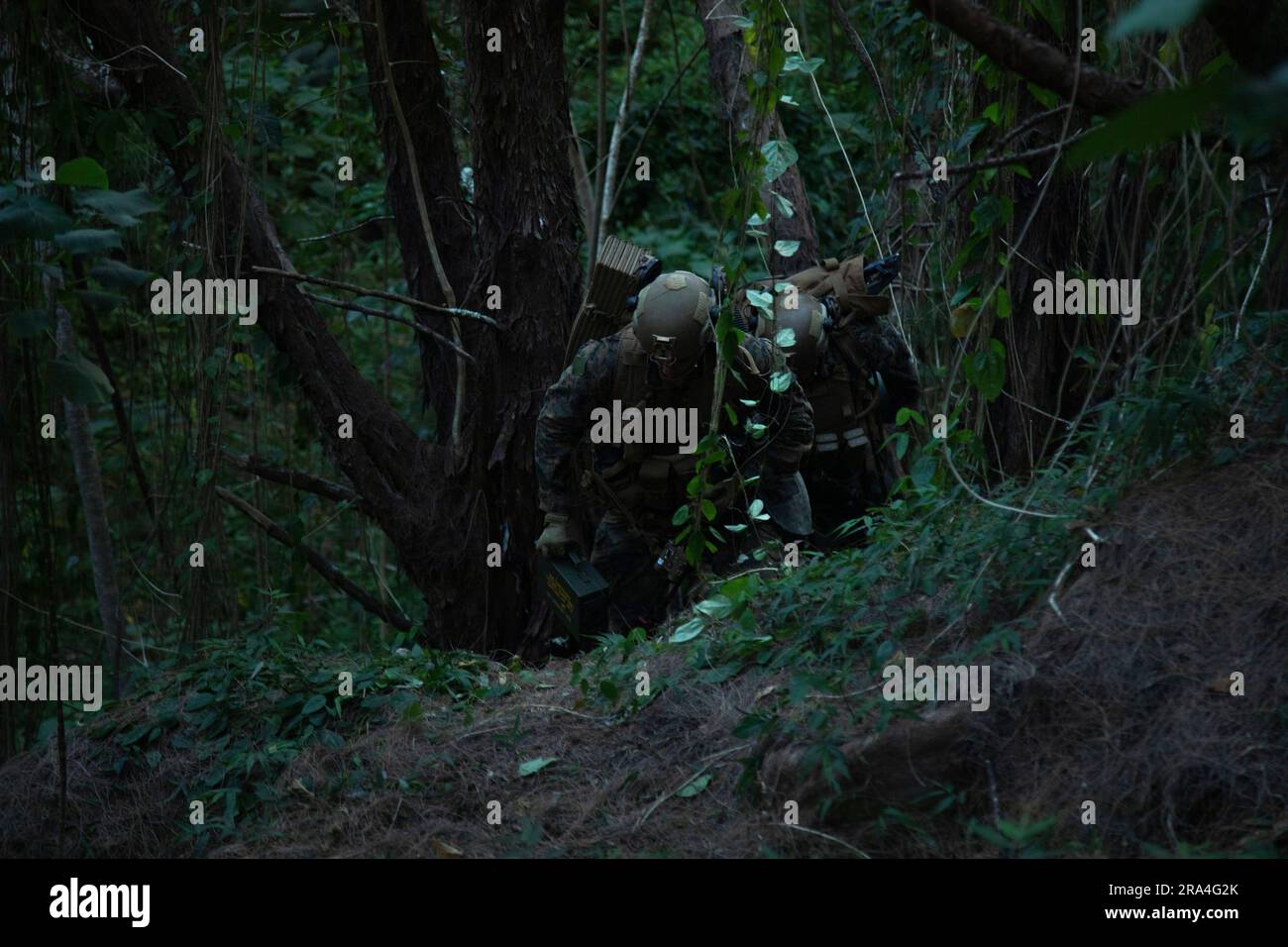 U.S. Marines with Advanced Infantry Training Battalion, School of ...