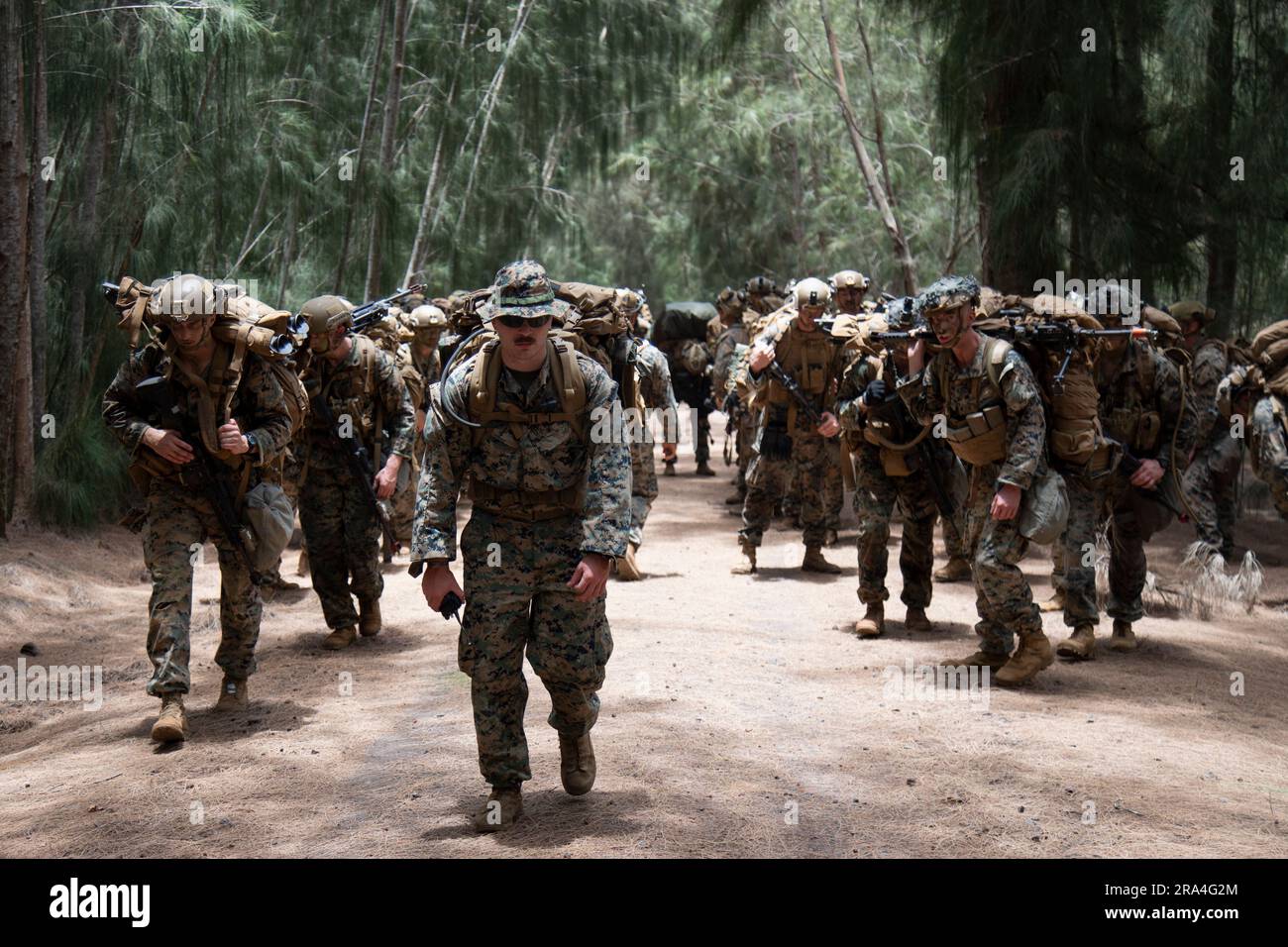 U.S. Marines with Advanced Infantry Training Battalion, School of ...