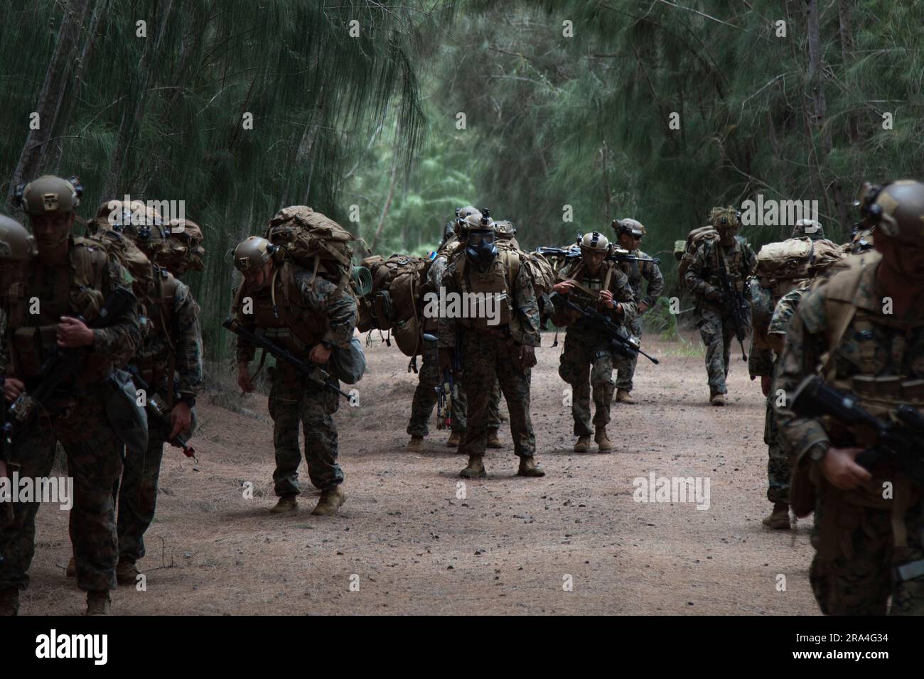 U.S. Marines with Advanced Infantry Training Battalion, School of ...