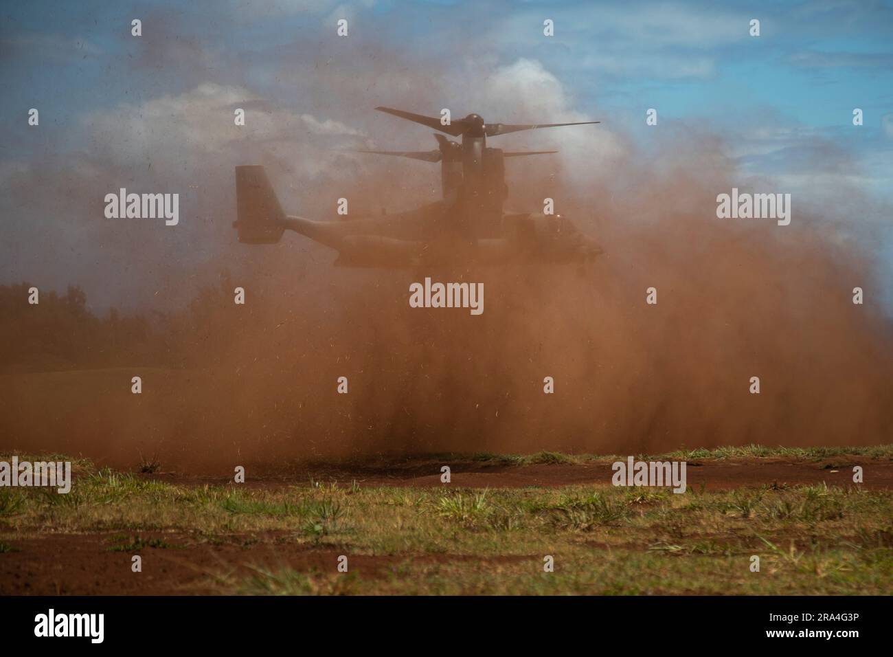 A U. S. Marine Corps MV-22B Osprey assigned to Marine Medium Tiltrotor ...