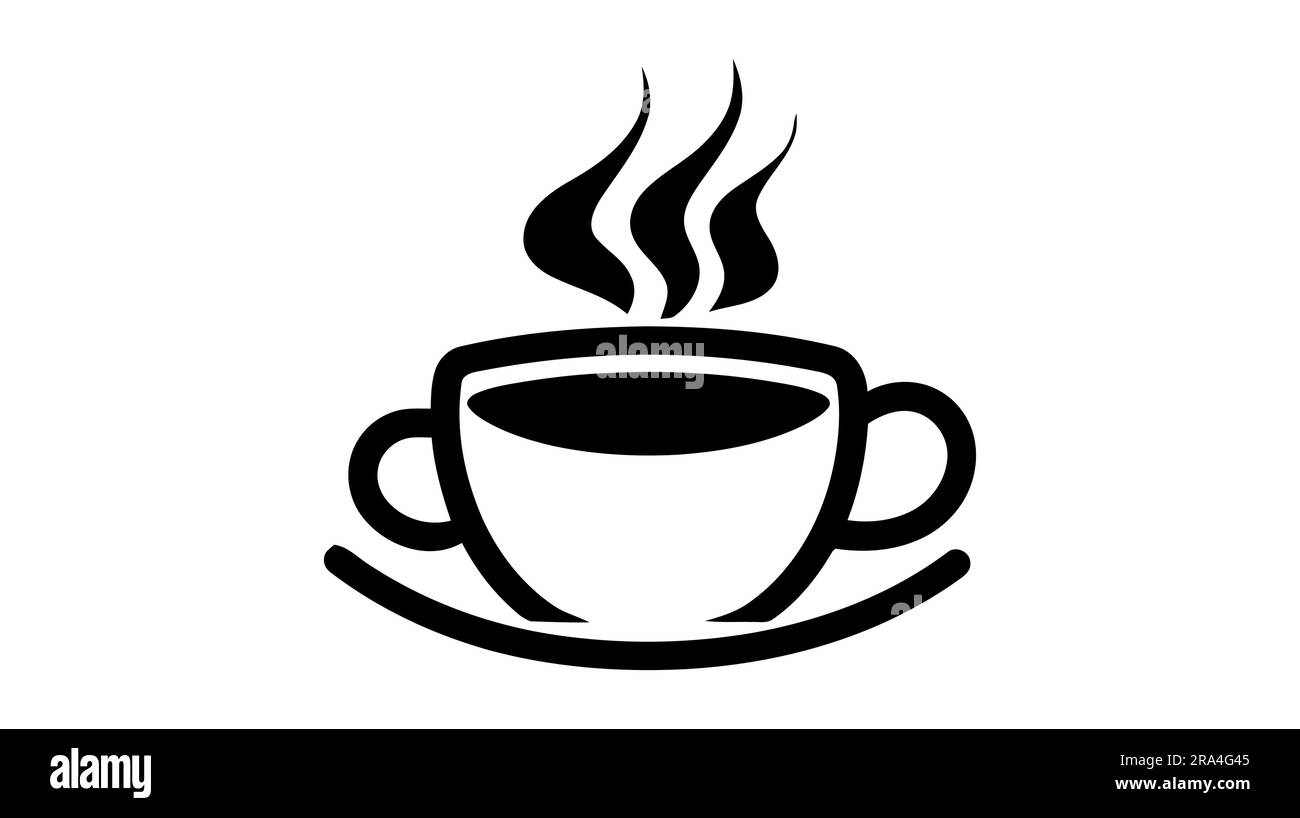 Coffee cup icon on white background. Vector illustration Stock Vector ...