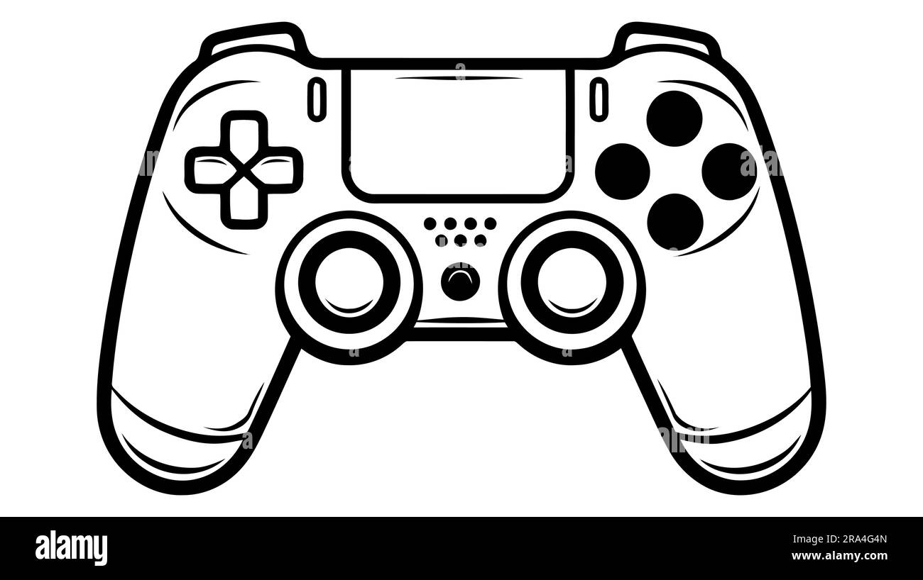 Minimal Gaming Symbol - Stream modern Games - Wireless Controller Icon ...