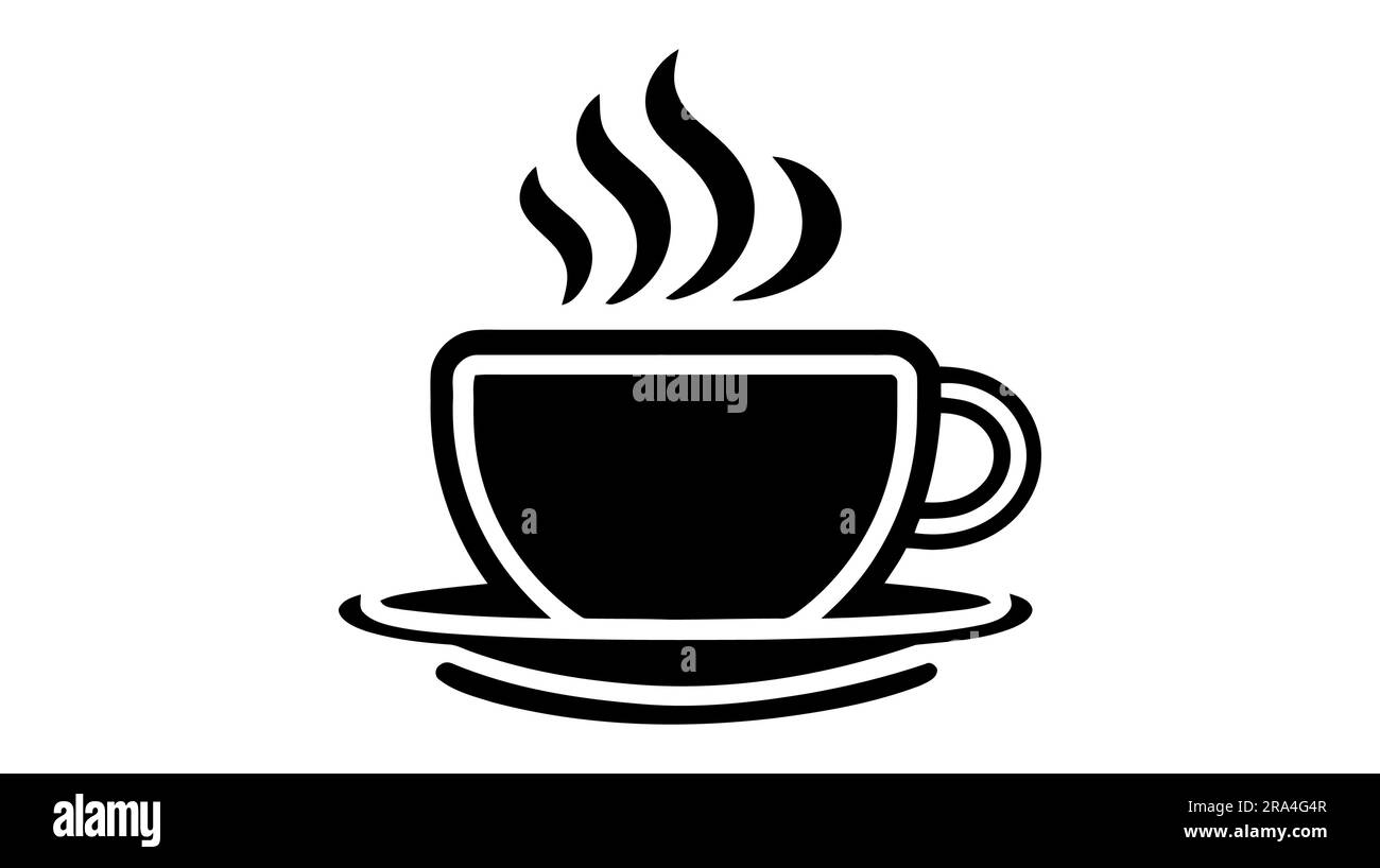 Coffee cup icon on white background. Vector illustration Stock Vector ...