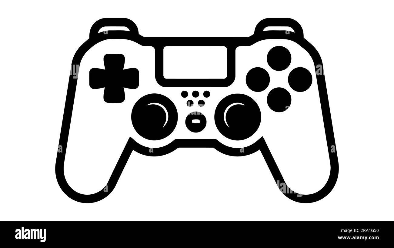 Minimal Gaming Symbol - Stream modern Games - Wireless Controller Icon ...