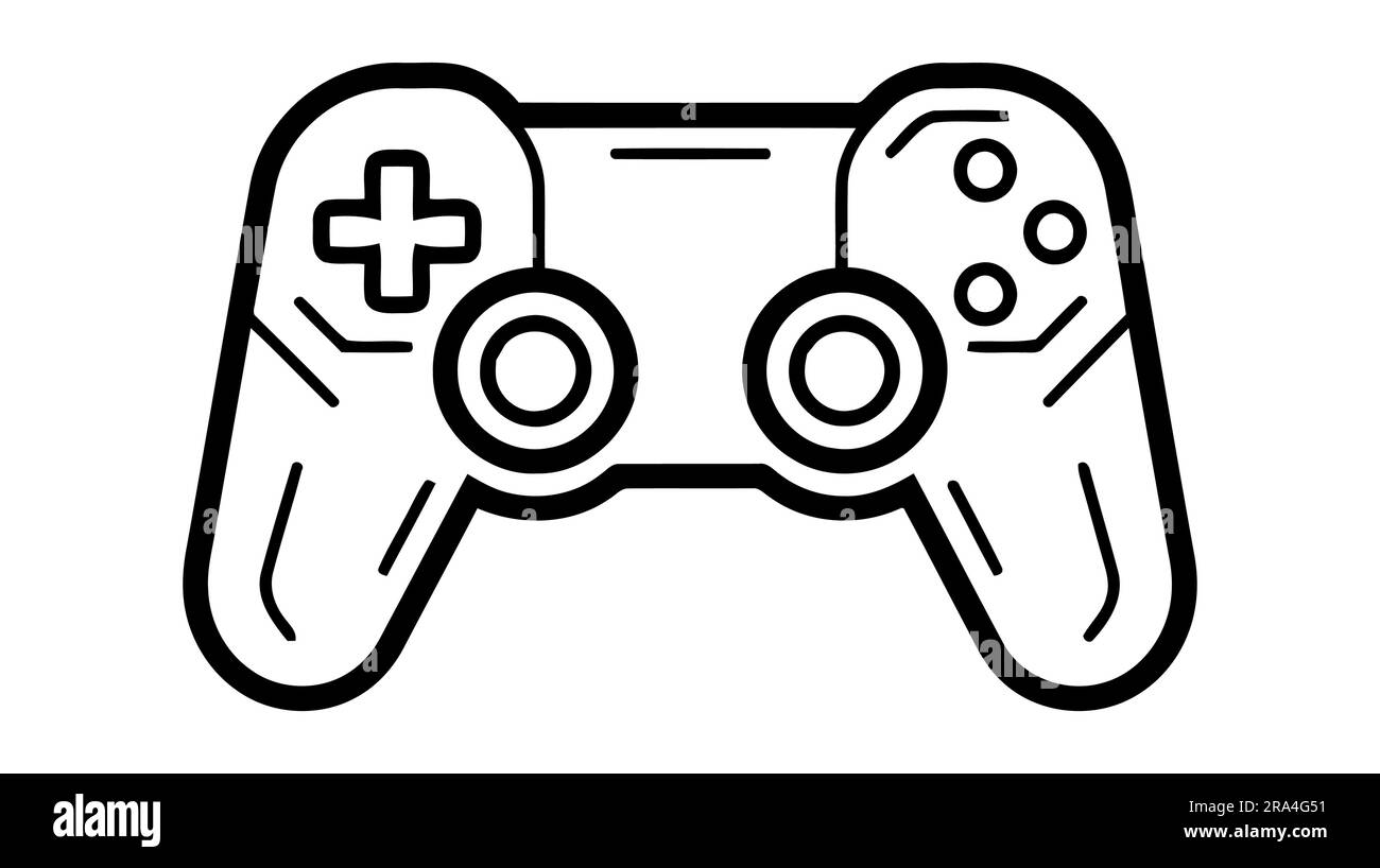 Minimal Gaming Symbol - Stream modern Games - Wireless Controller Icon ...
