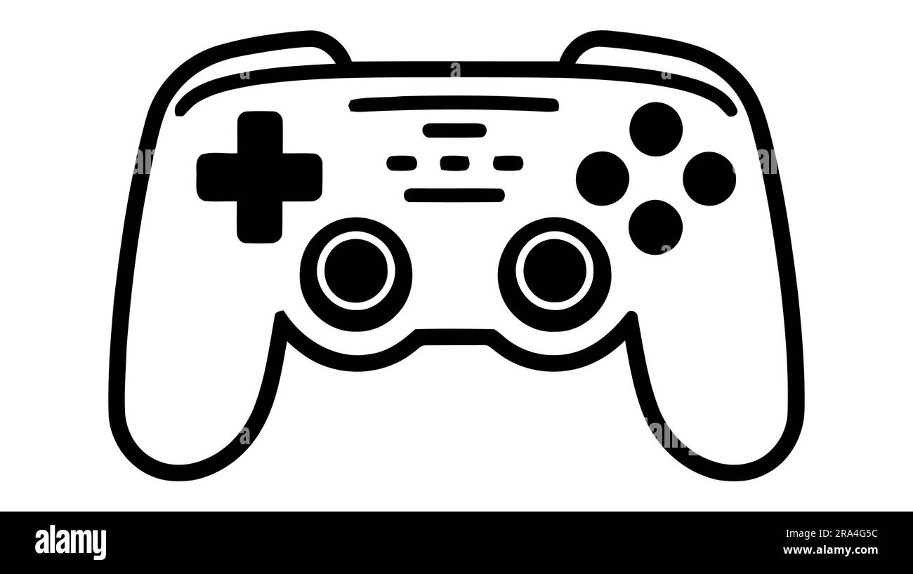 Minimal Gaming Symbol - Stream modern Games - Wireless Controller Icon ...