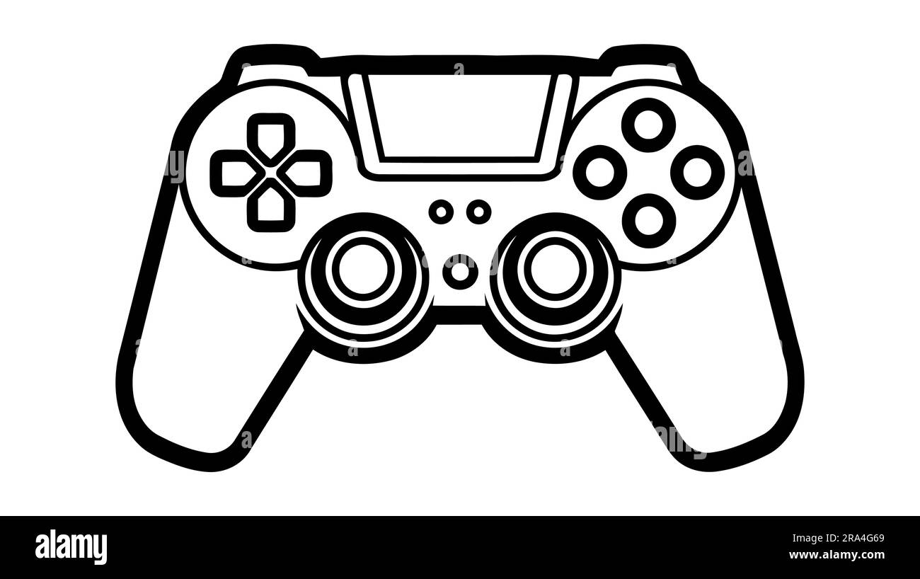 Minimal Gaming Symbol - Stream modern Games - Wireless Controller Icon ...