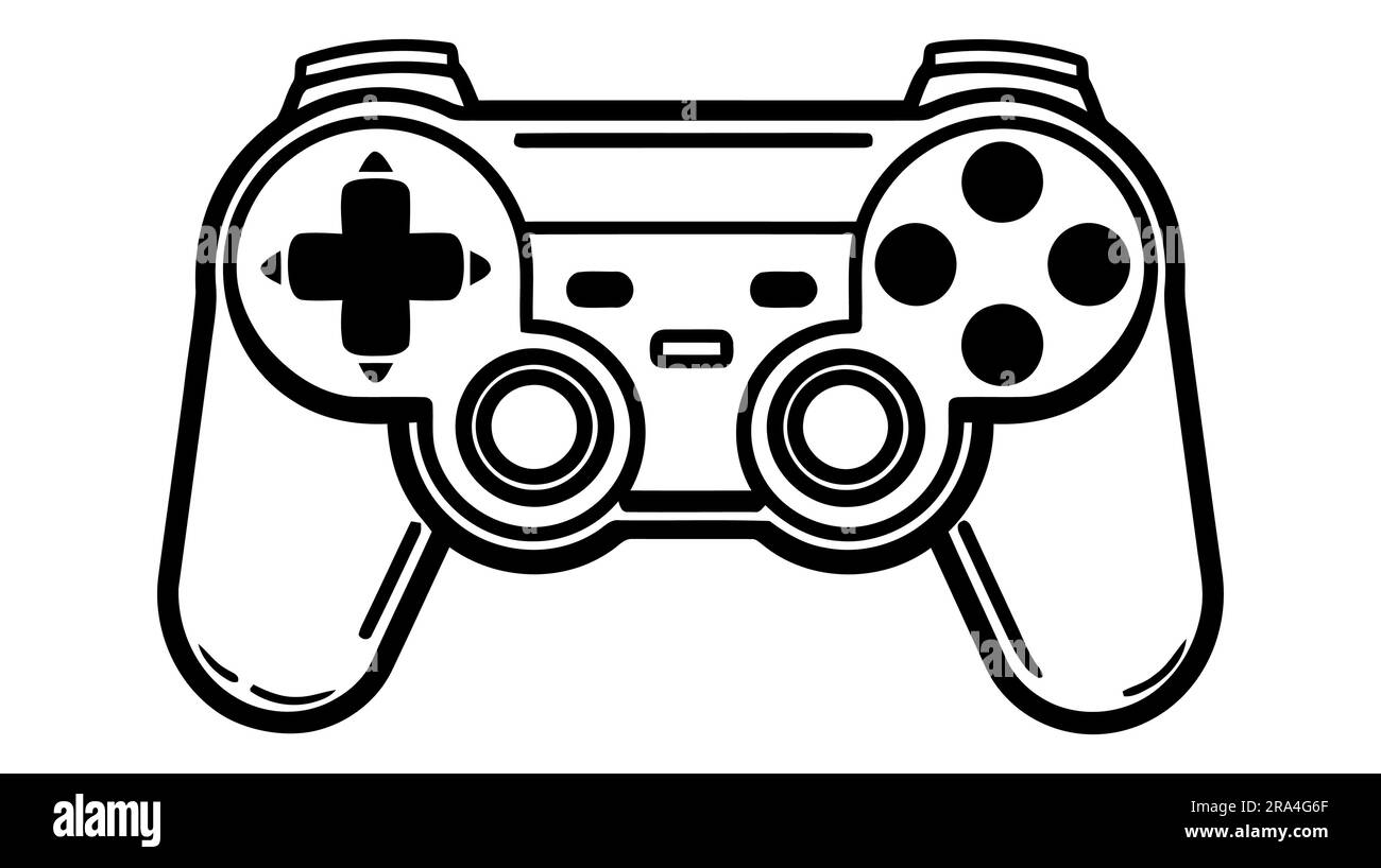 Minimal Gaming Symbol - Stream modern Games - Wireless Controller Icon ...