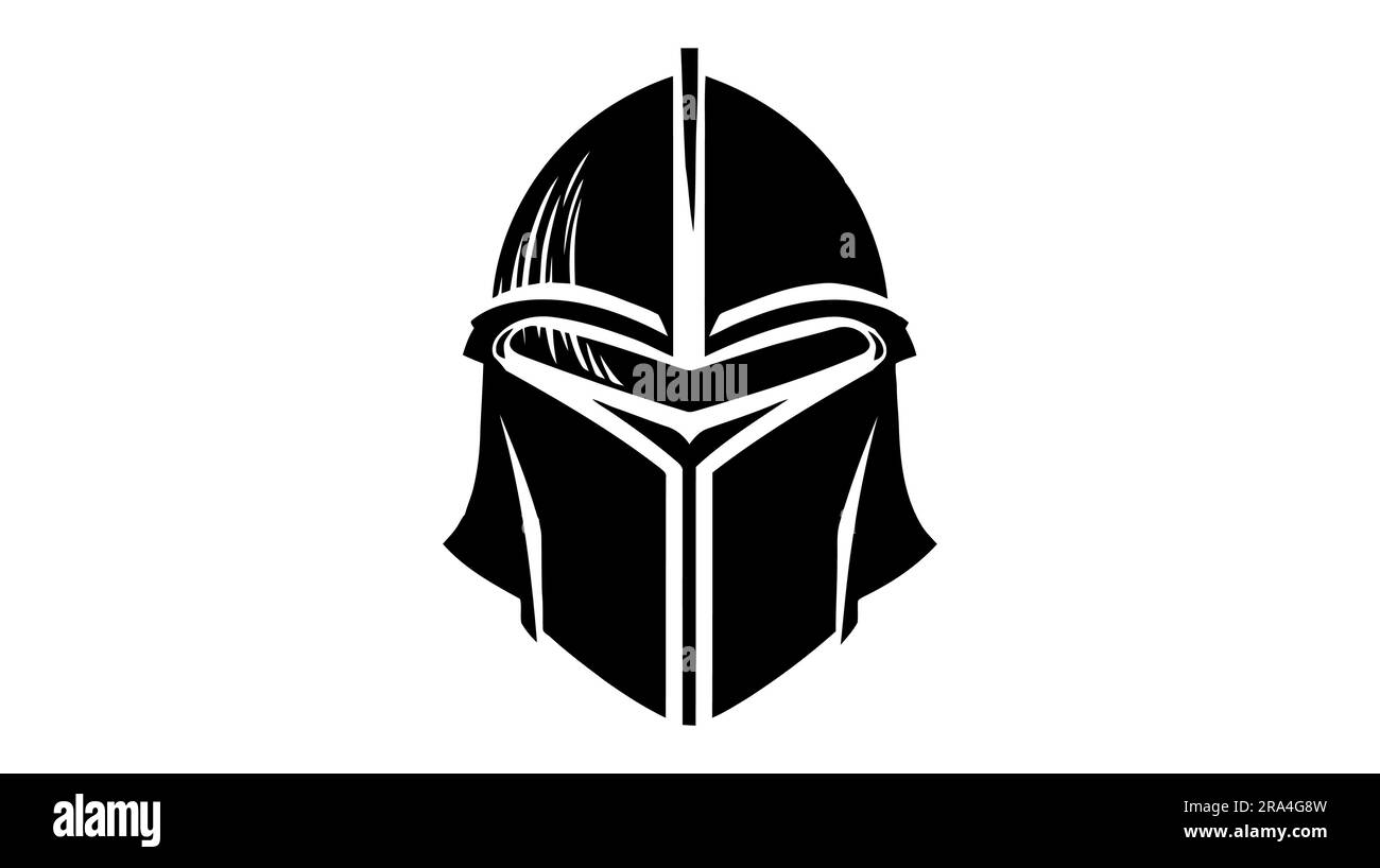 Knight warrior helmet, heraldry armor of medieval soldier, ancient ...