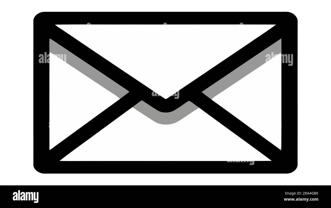 Email envelope icon vector illustration on white background Stock ...