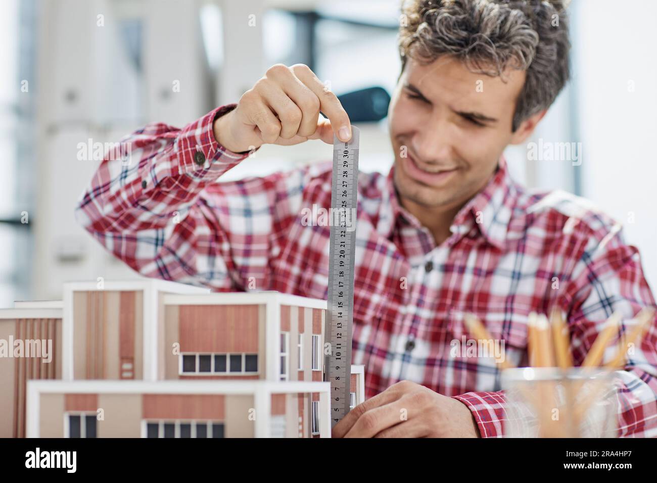 architect design working drawing sketch plans blueprints and making ...