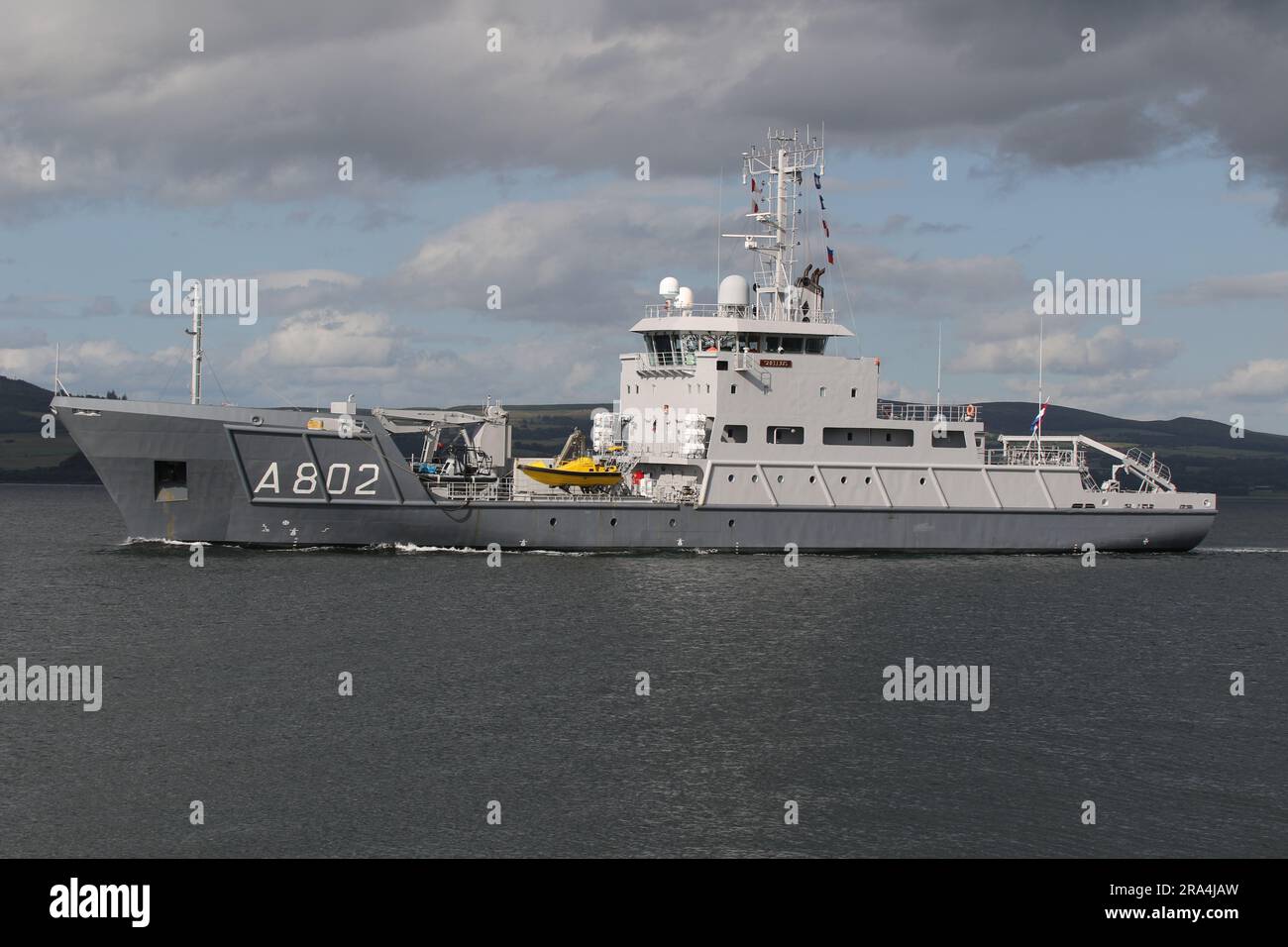 HNLMS Snellius (A802), a Snellius-class hydrographic survey vessel ...