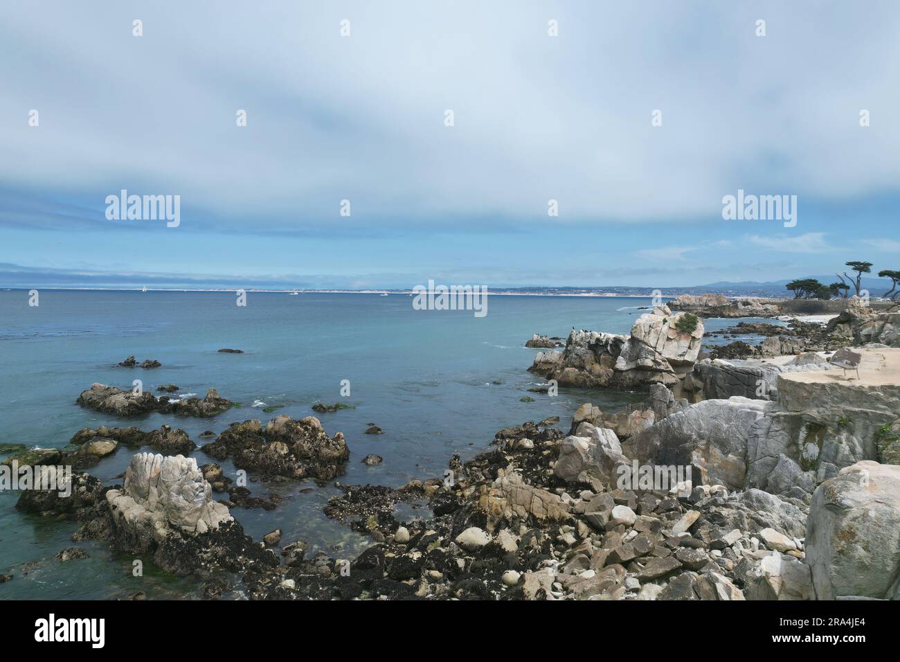 Aerial photo of Lovers Point in Monterey California Stock Photo - Alamy