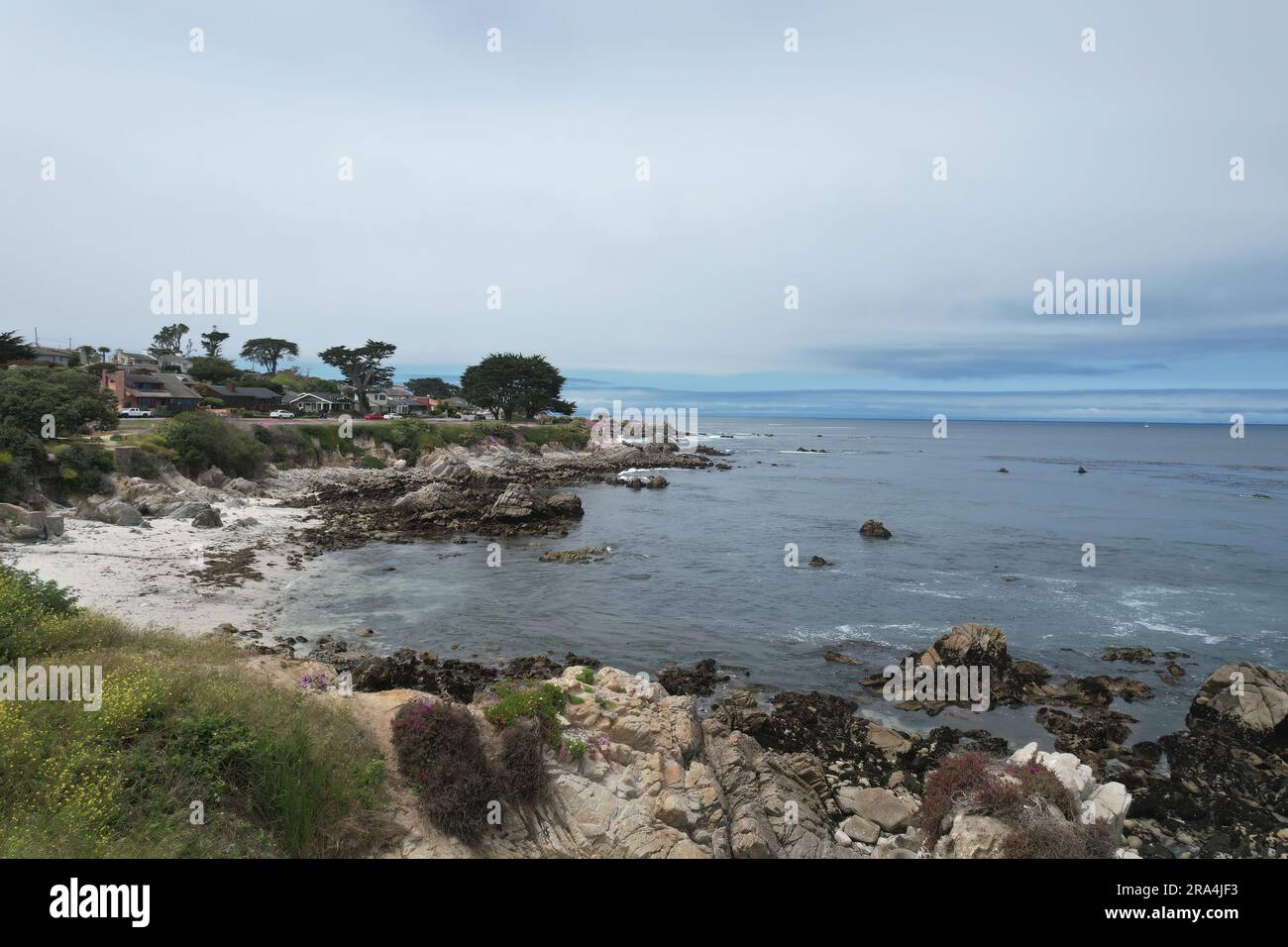 Aerial photo of Lovers Point in Monterey California Stock Photo - Alamy